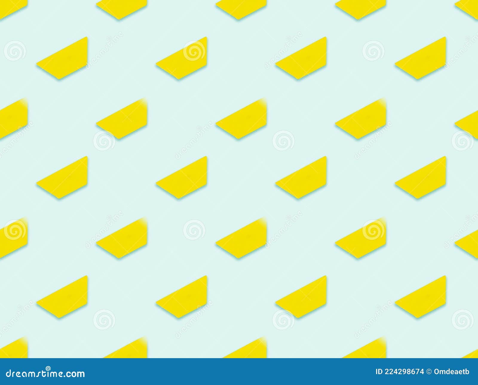 Simple Geometric Yellow Trapezoid Pattern. Colorful Geometric ...