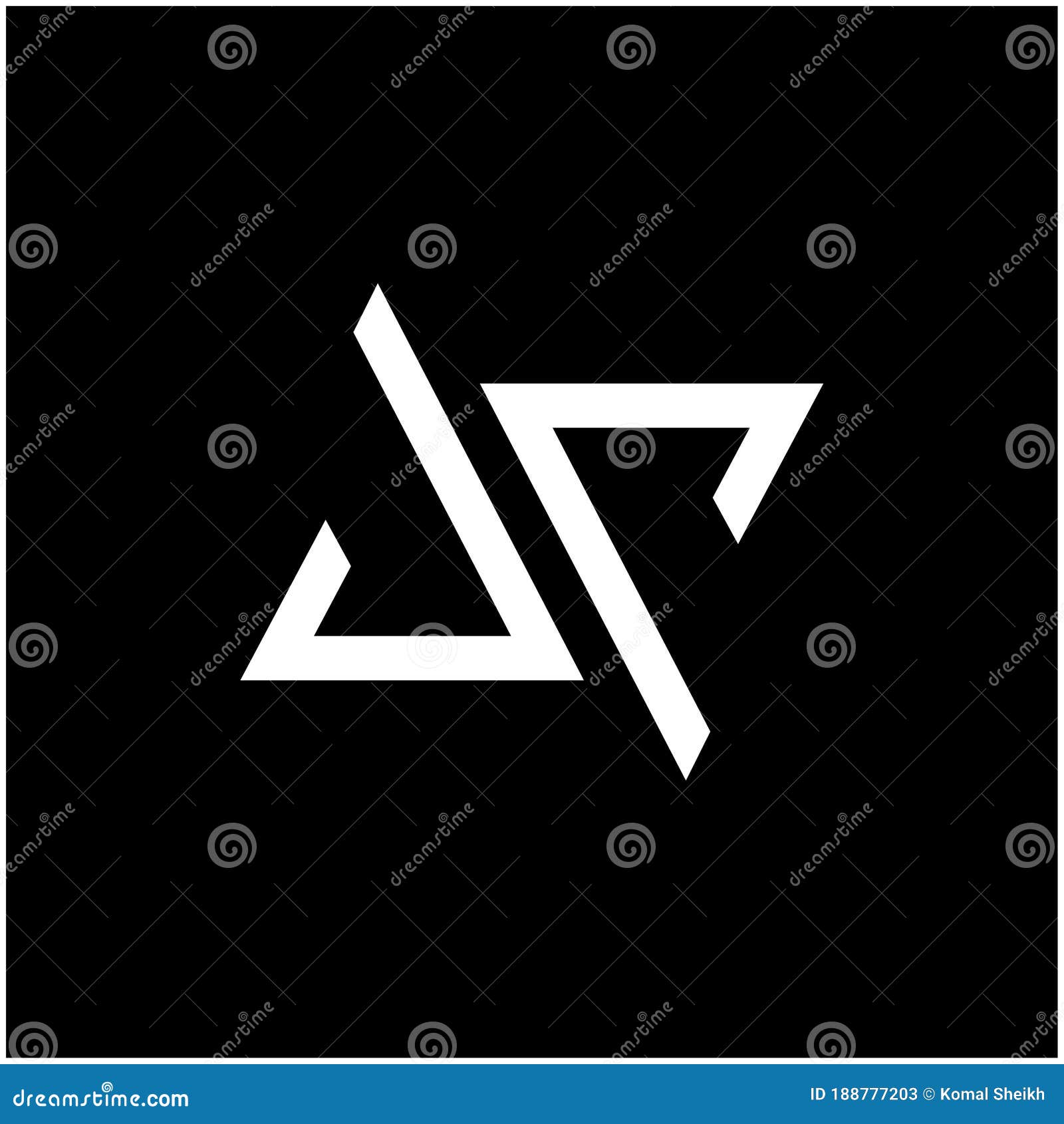 Simple Geometrical Shape Logo Illustration Stock Vector - Illustration ...