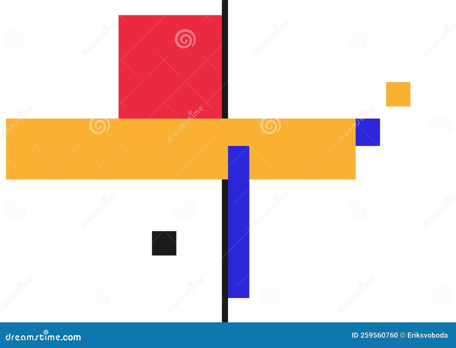 Simple Geometry and Base Color. Modern Pattern Stock Illustration ...