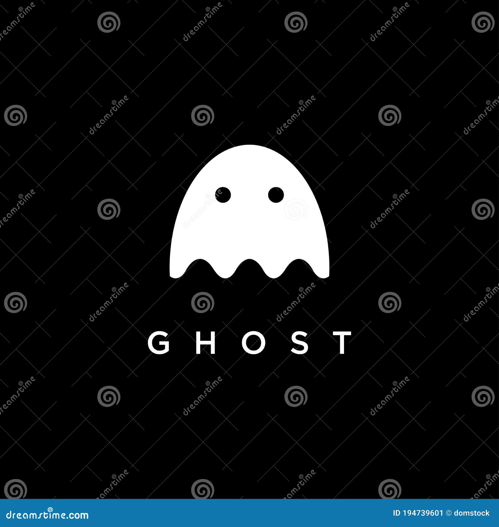 Ghost Logo Inspiration , Halloween Logo. Vector Illustration ...