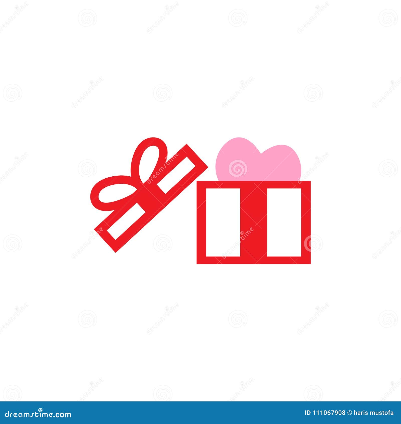Simple Gift Box Template Vector Stock Vector - Illustration of ...