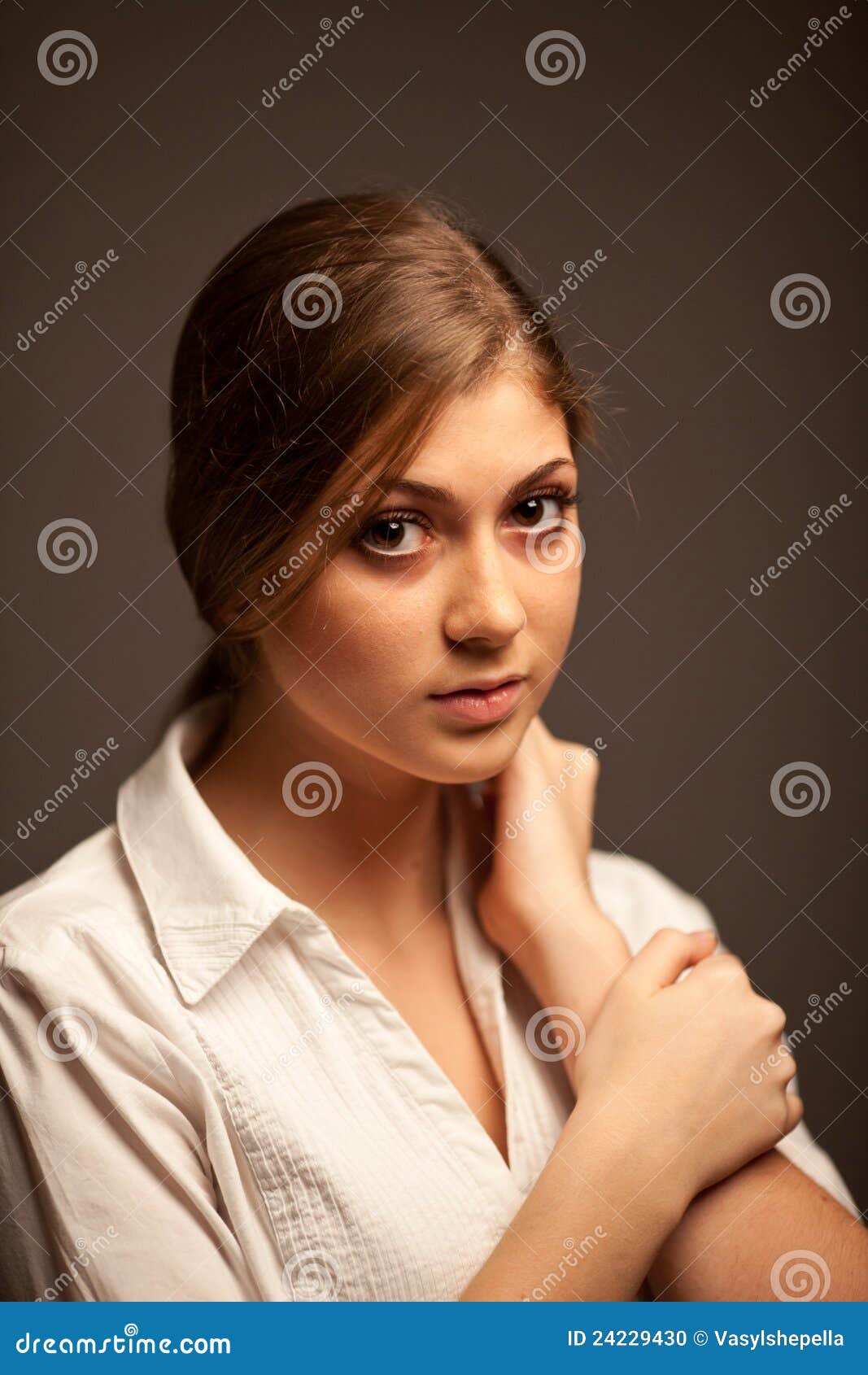 Simple girl stock photo. Image of head, attractive, face - 24229430