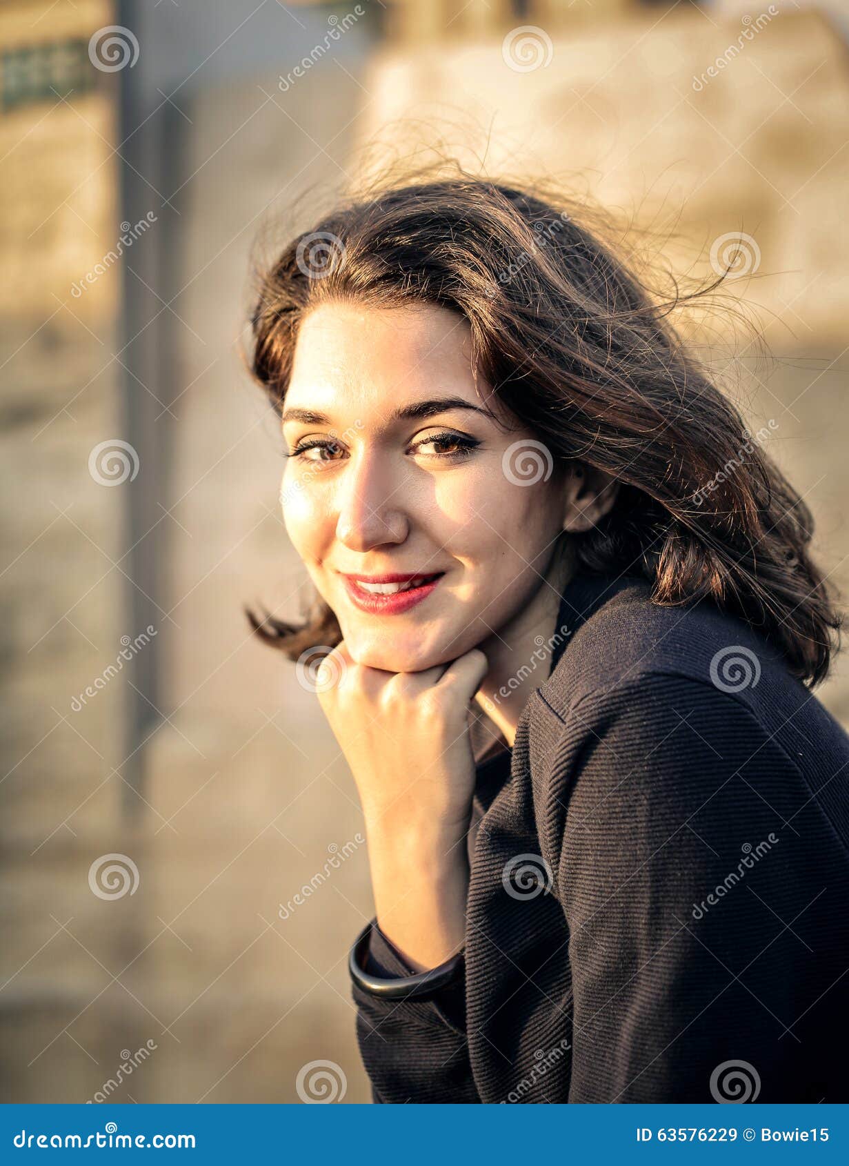 Simple girl stock image. Image of happiness, city, girl - 63576229