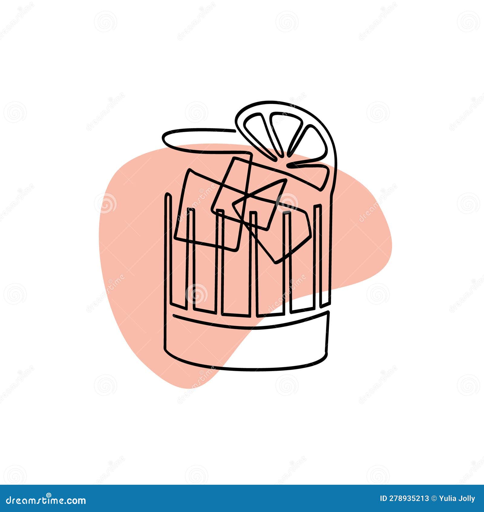 Simple Glass Hand Drawing Vector Line Art Vector Stock Vector ...
