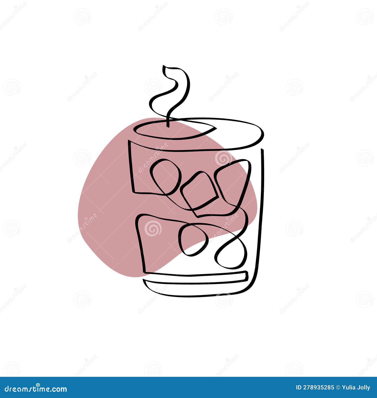 Simple Glass Hand Drawing Vector Line Art Vector Stock Vector ...