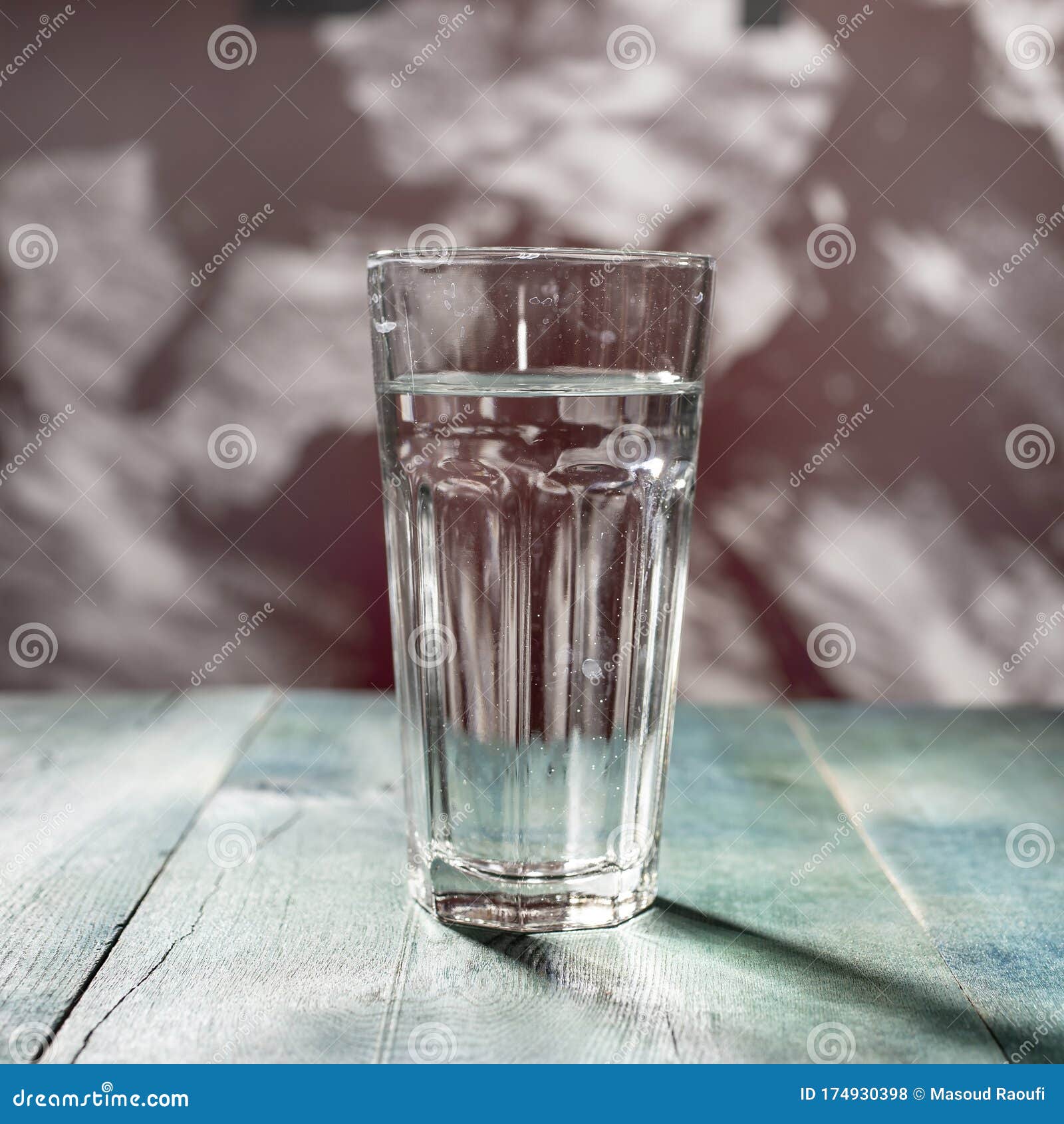 A Simple Glass of Water in the Kitchen Stock Photo - Image of cold ...