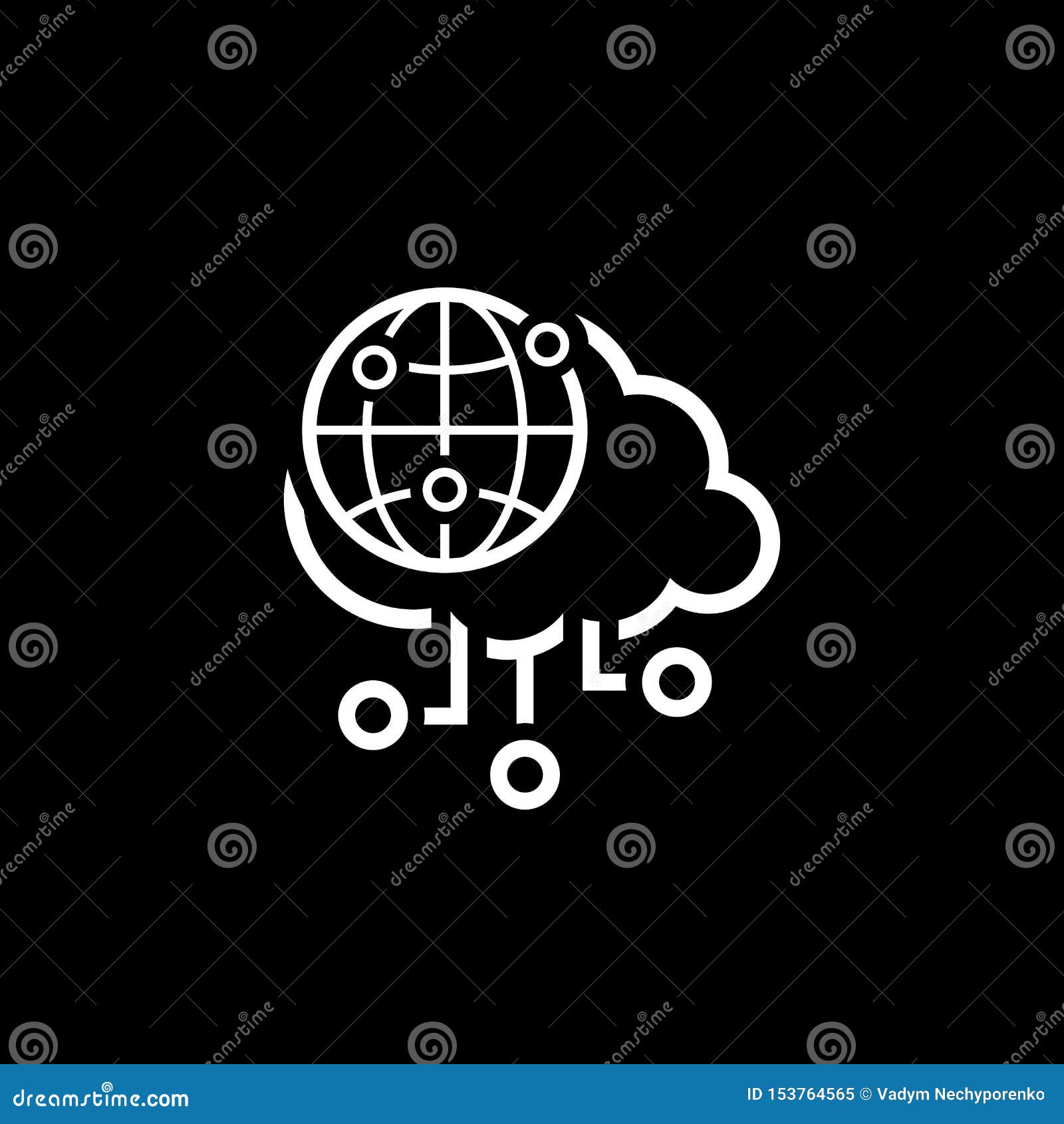 Simple Global Access Vector Icon Stock Vector - Illustration of ...