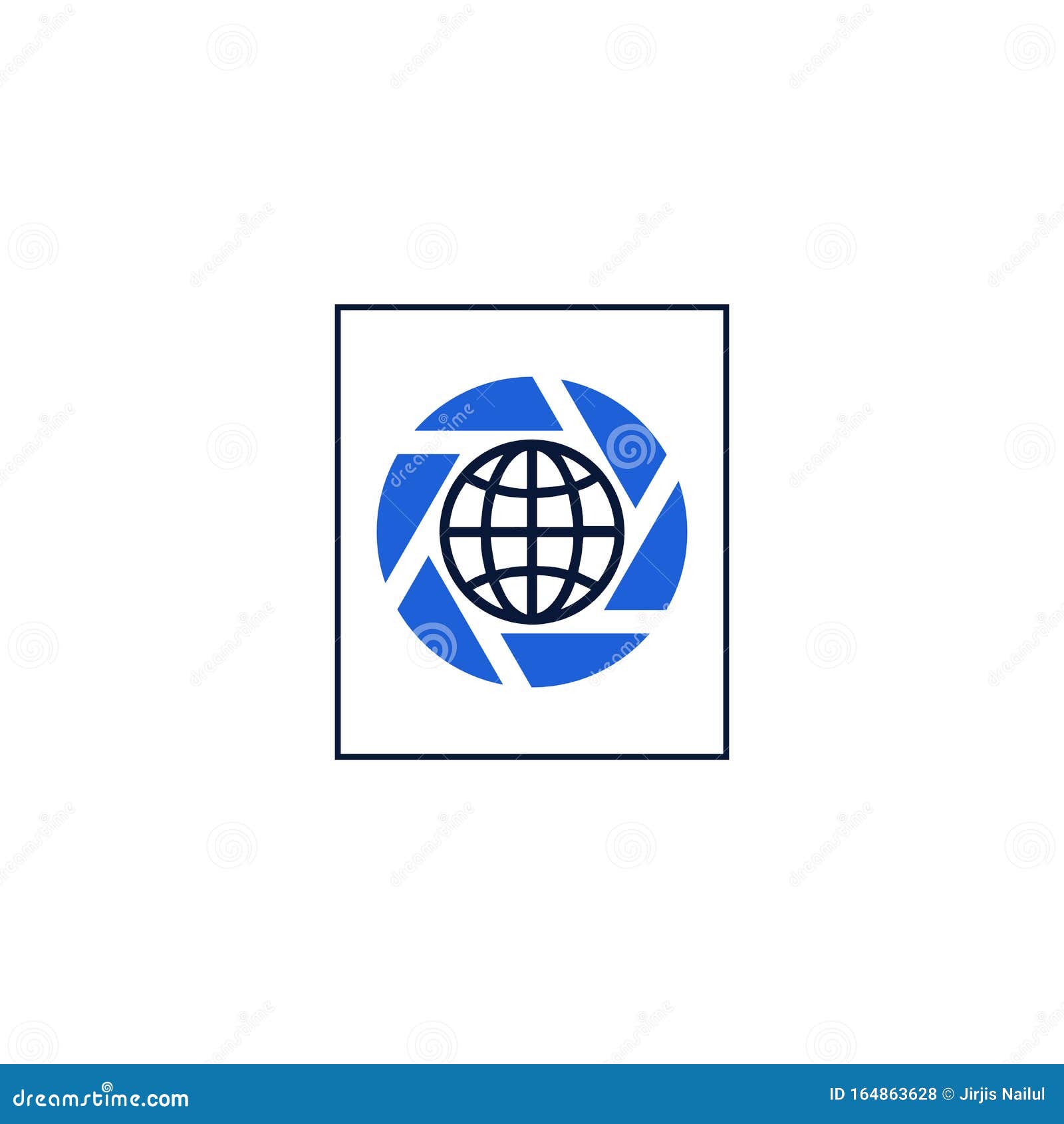 Simple Globe Logo and Element Sign in Modern Design Style for Website ...