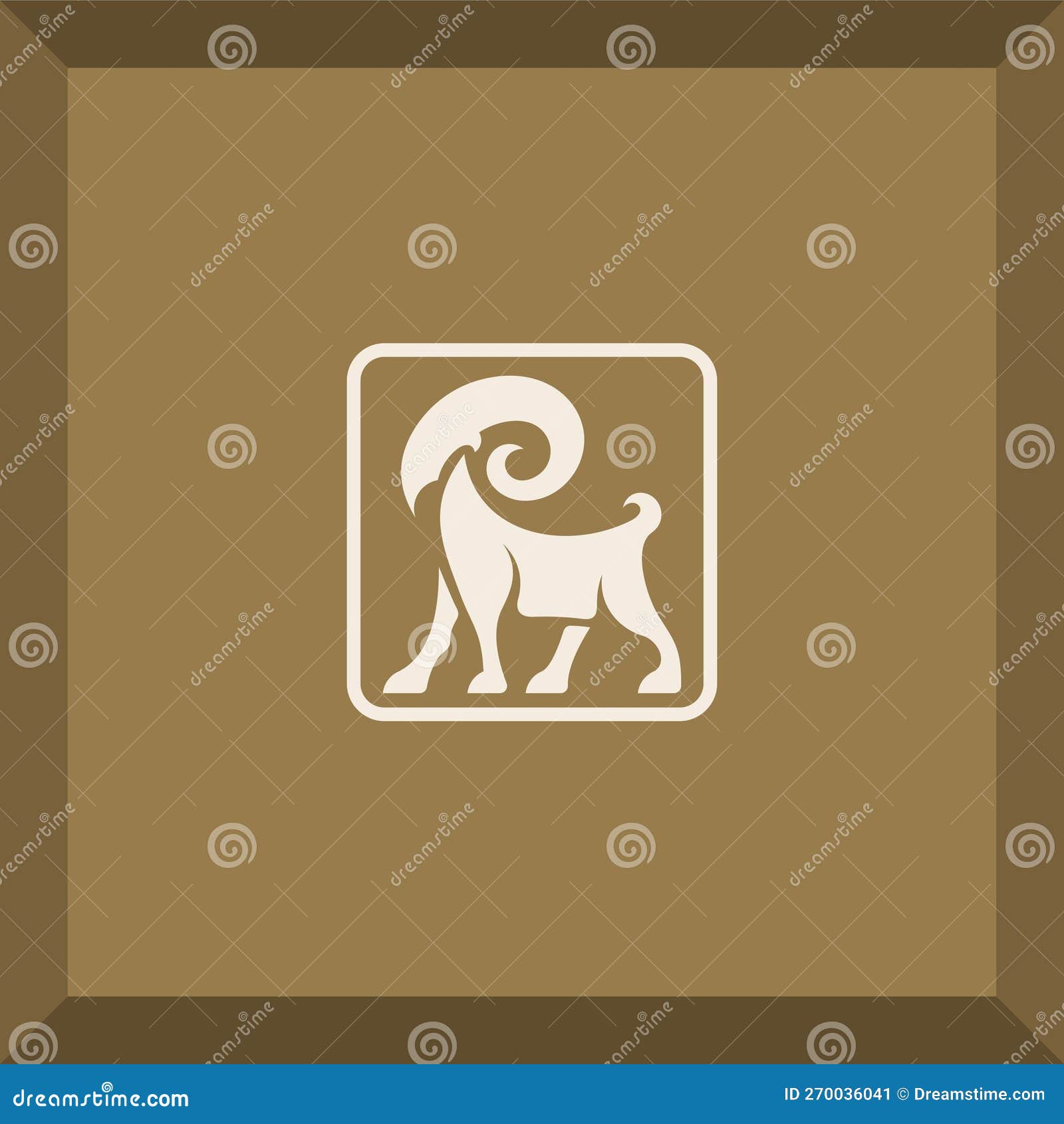 Simple goat logo stock vector. Illustration of icon - 270036041