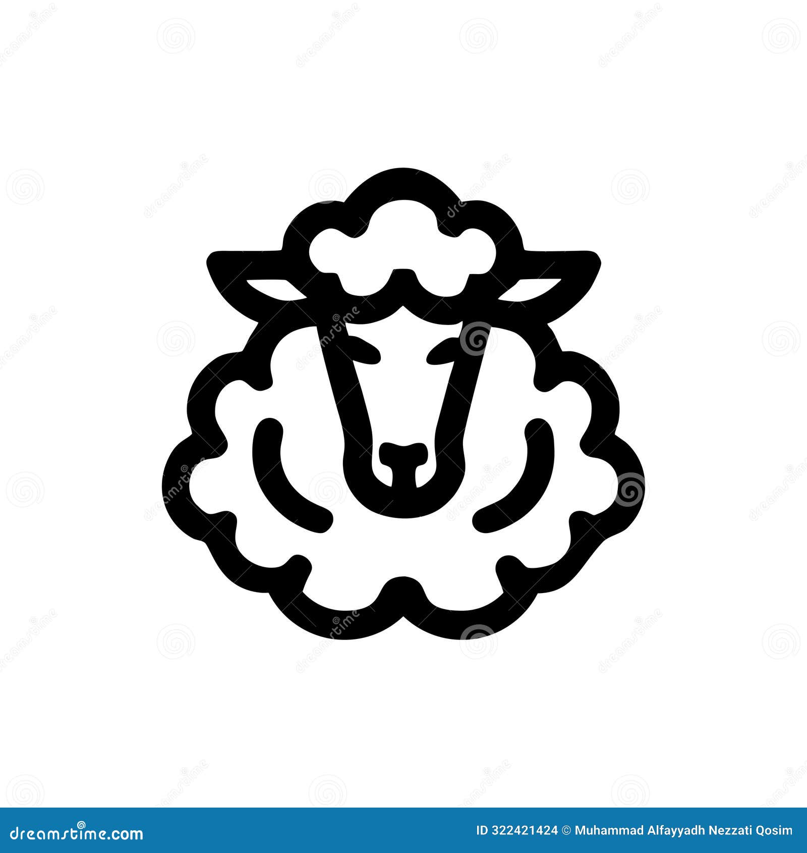 Simple Goat and Sheep Vector with Minimalist and Modern Design Stock ...