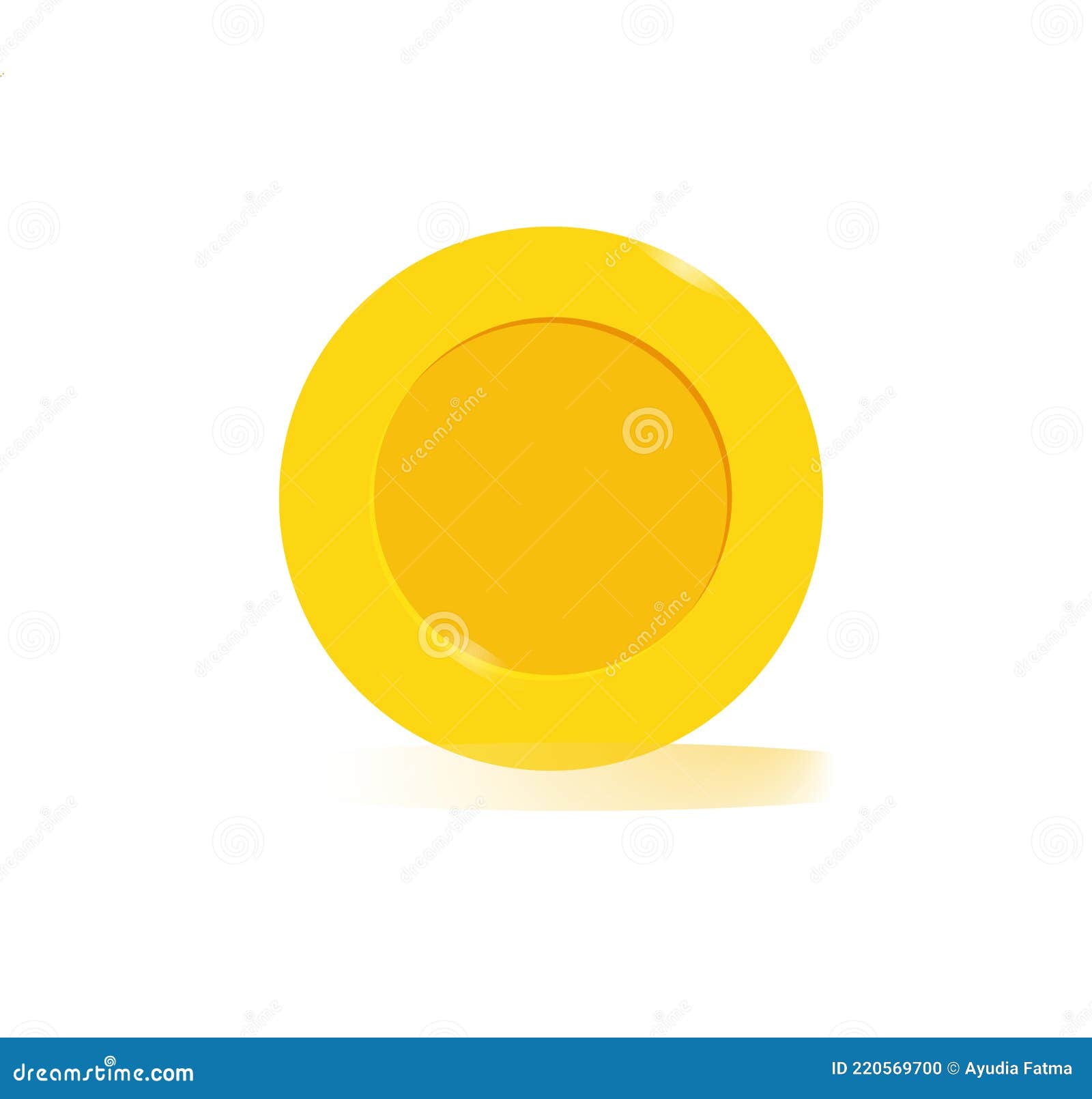 Simple Gold Coin Illustration Design and Looks Elegant Stock ...