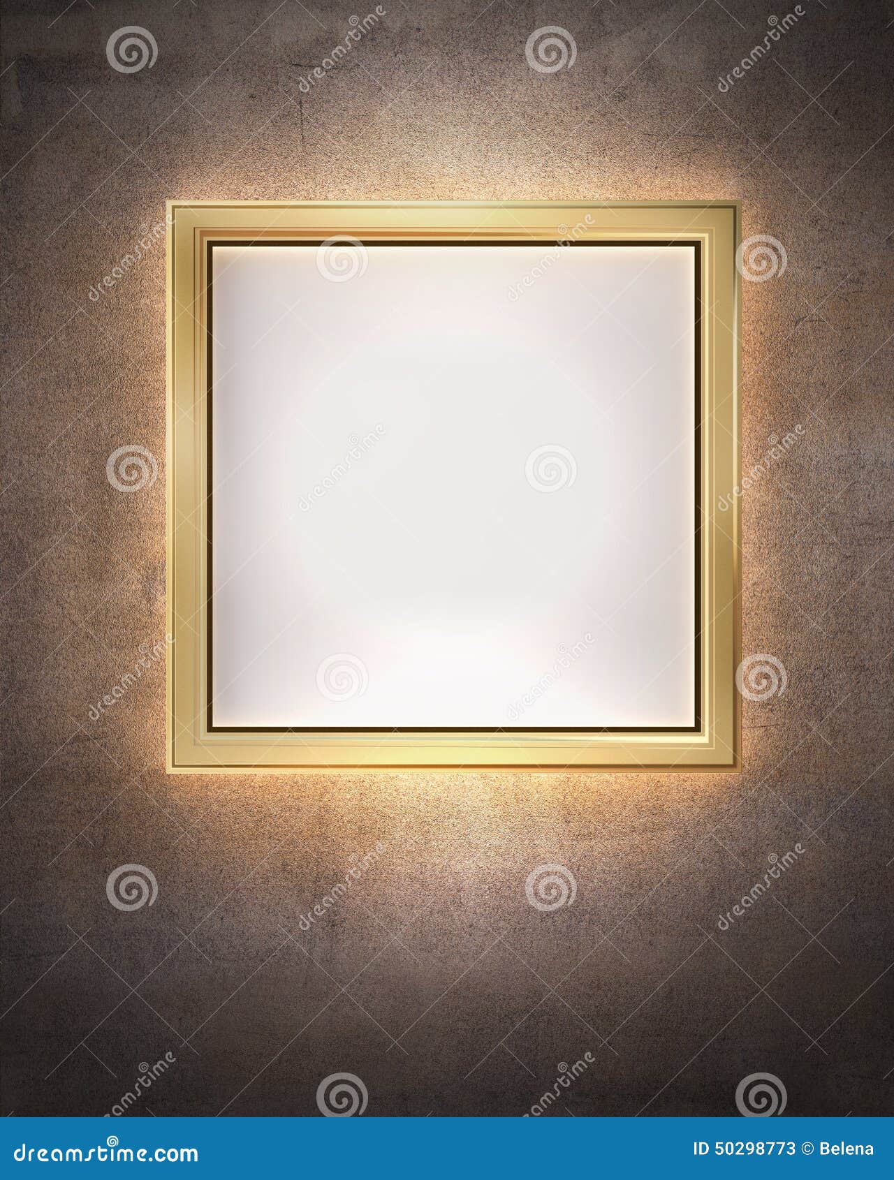 Simple gold frame stock image. Image of gallery, square - 50298773