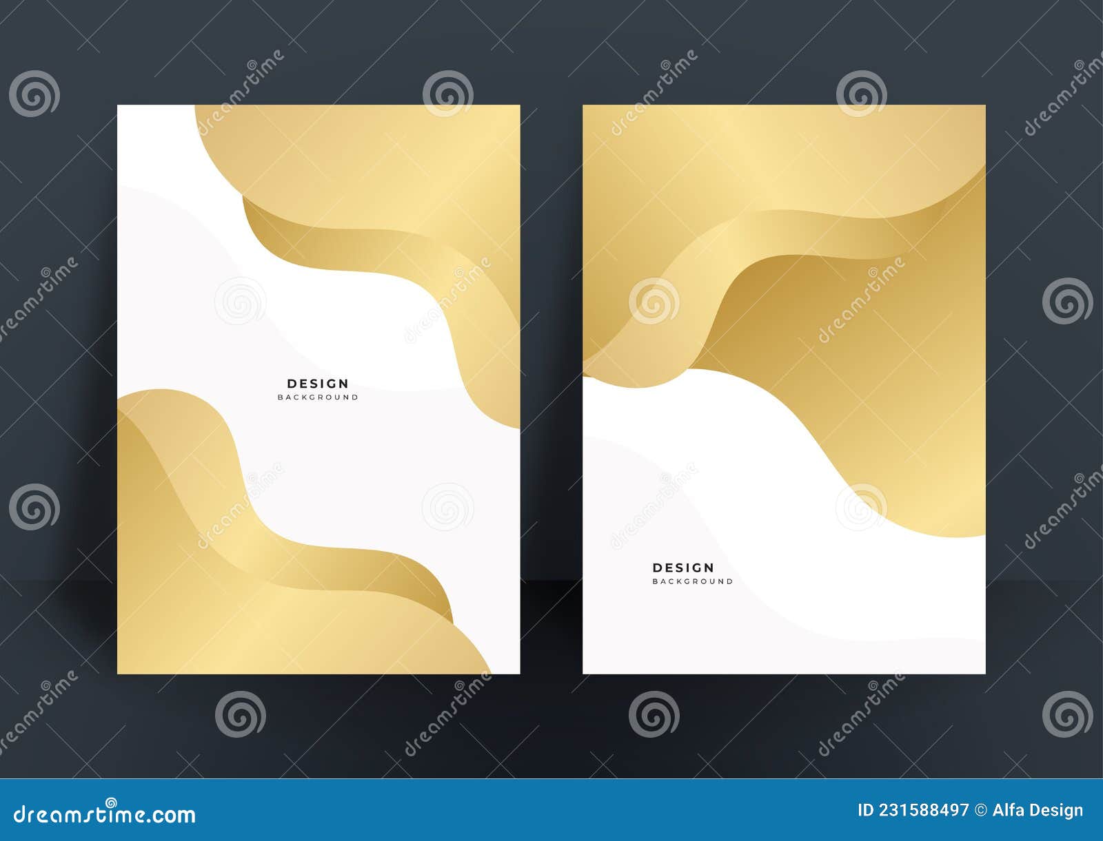 Simple Gold White Abstract Background for Cover Design Template and ...