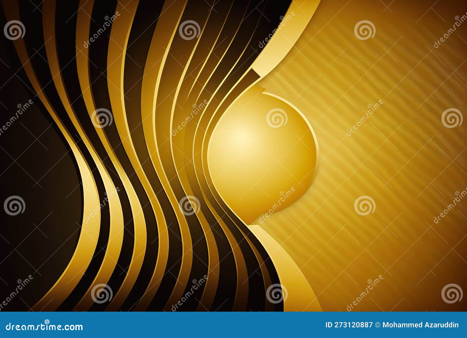Simple Golden Background stock illustration. Illustration of flowing ...