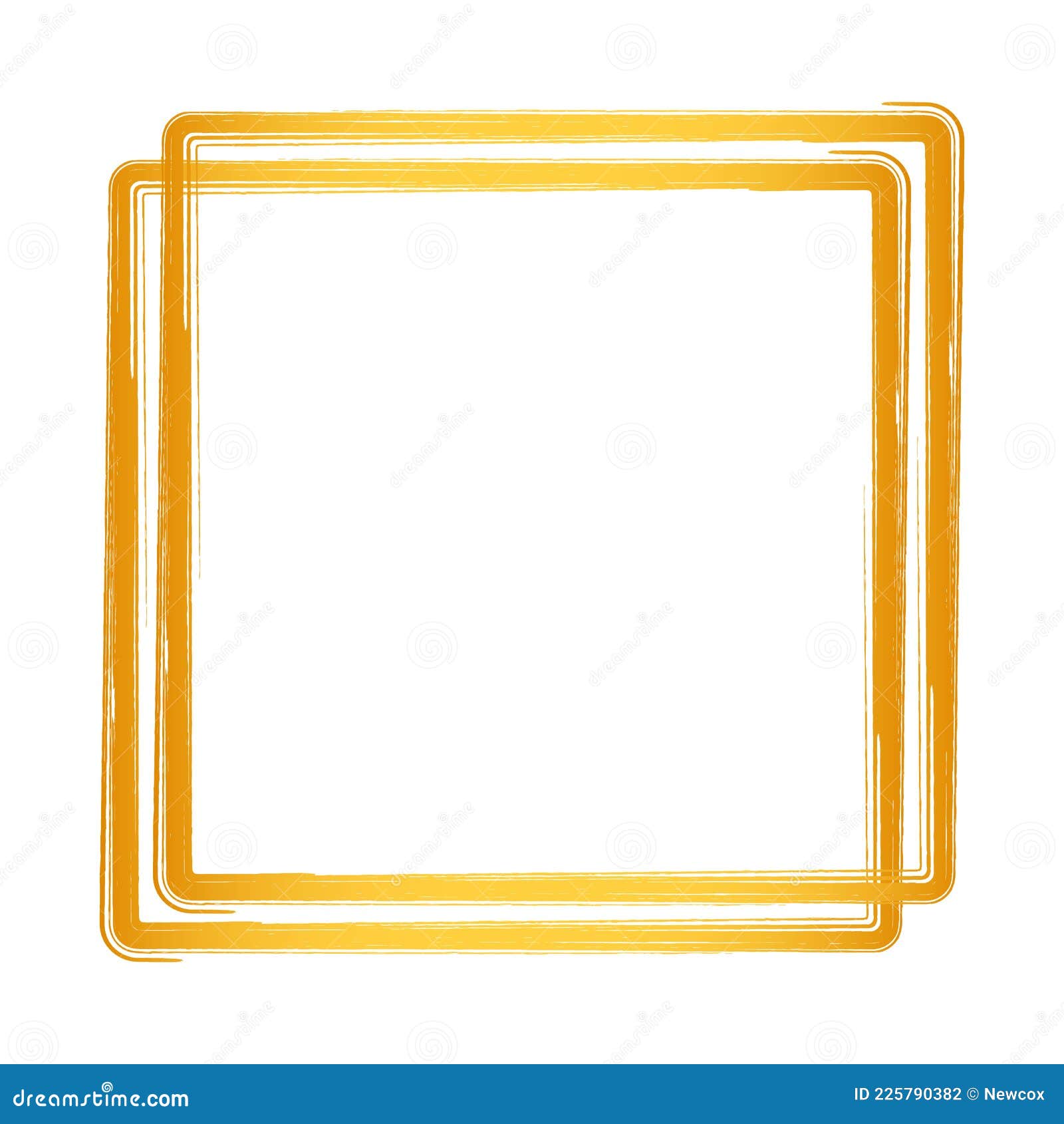 Simple Golden Frame Design. Stock Vector - Illustration of vector ...