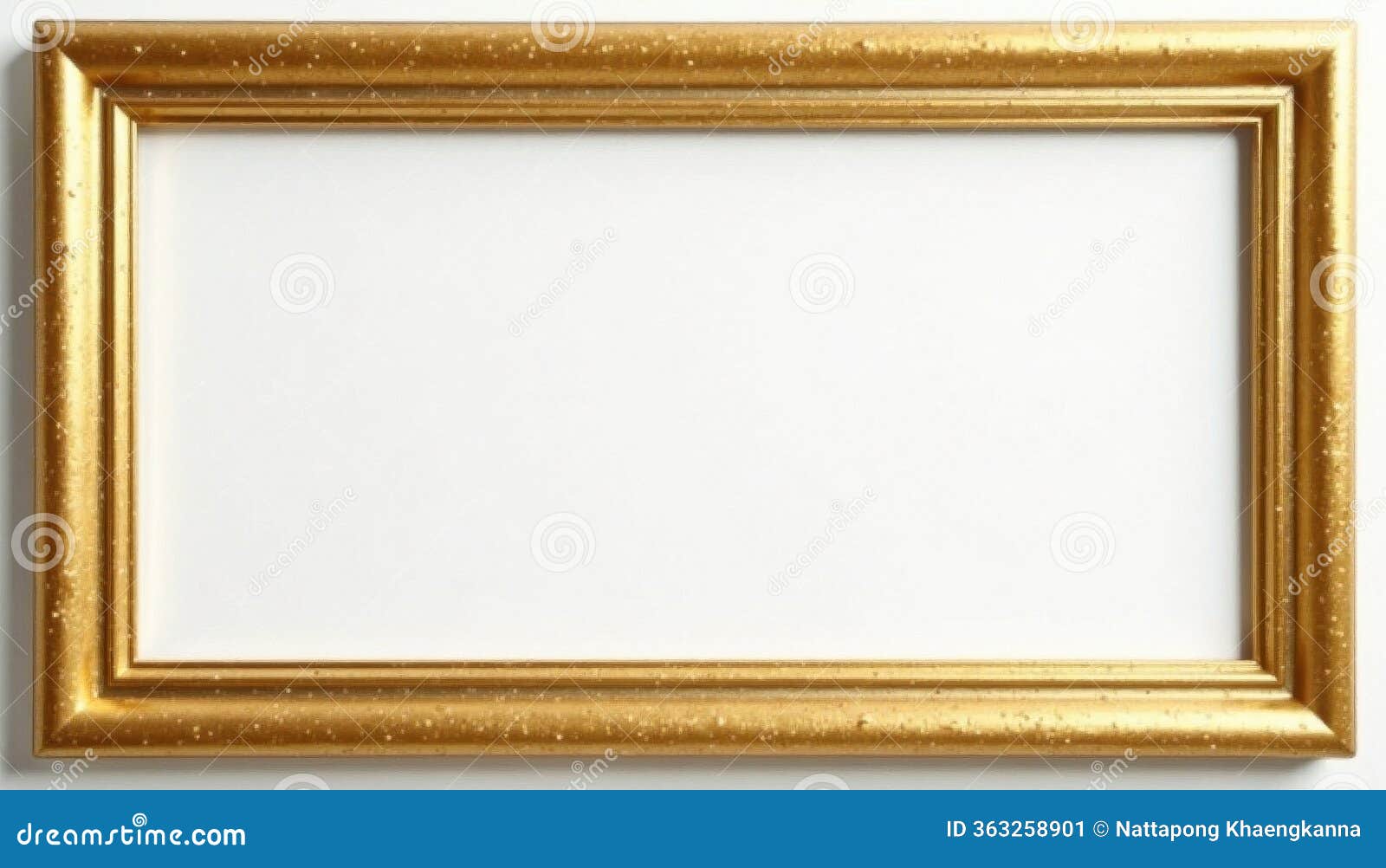 Simple Golden Frame, Horizontal Alignment, Clean Design , Illustration ...