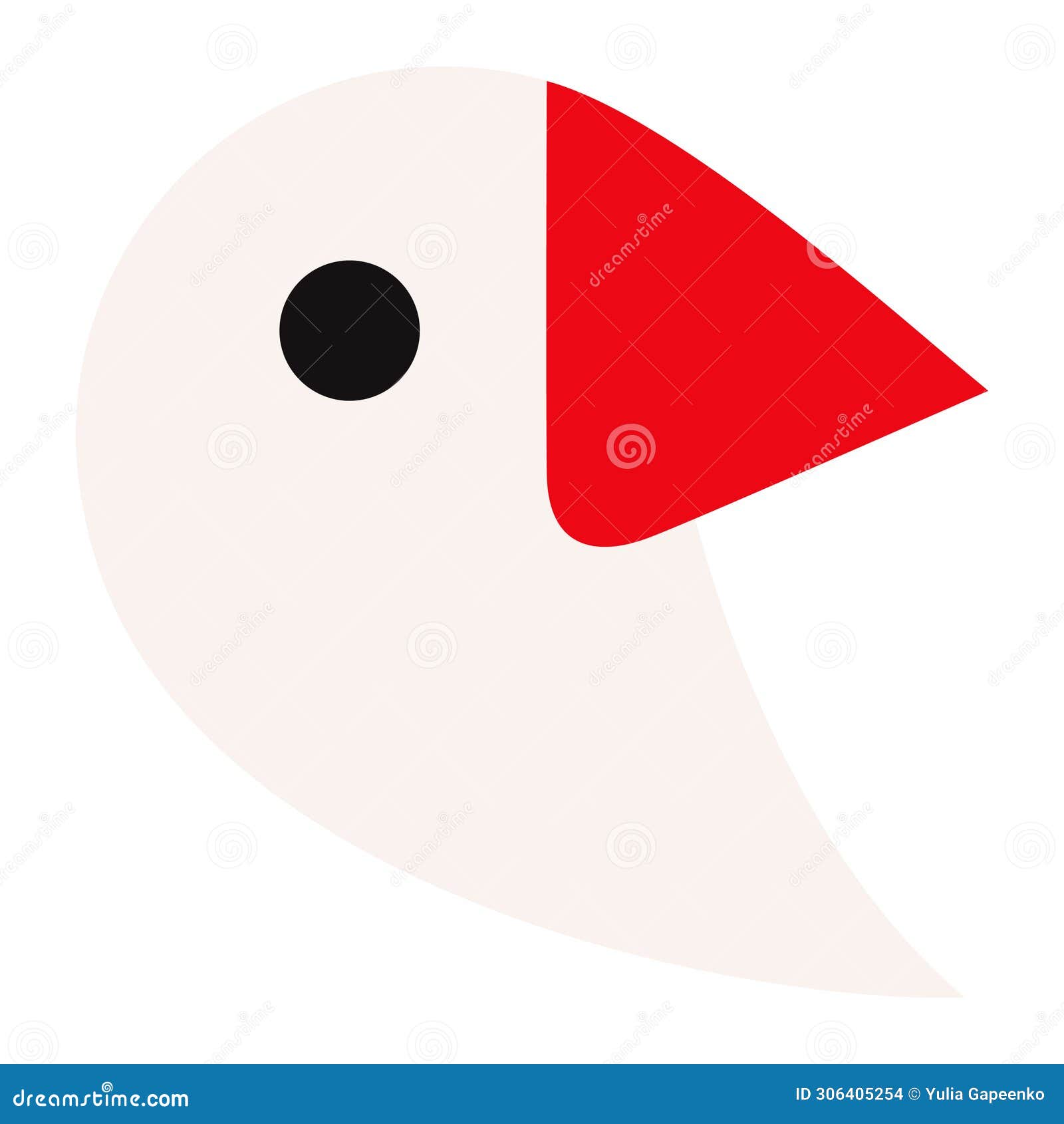 Simple Goose Logo. Vector Illustration Stock Vector - Illustration of ...