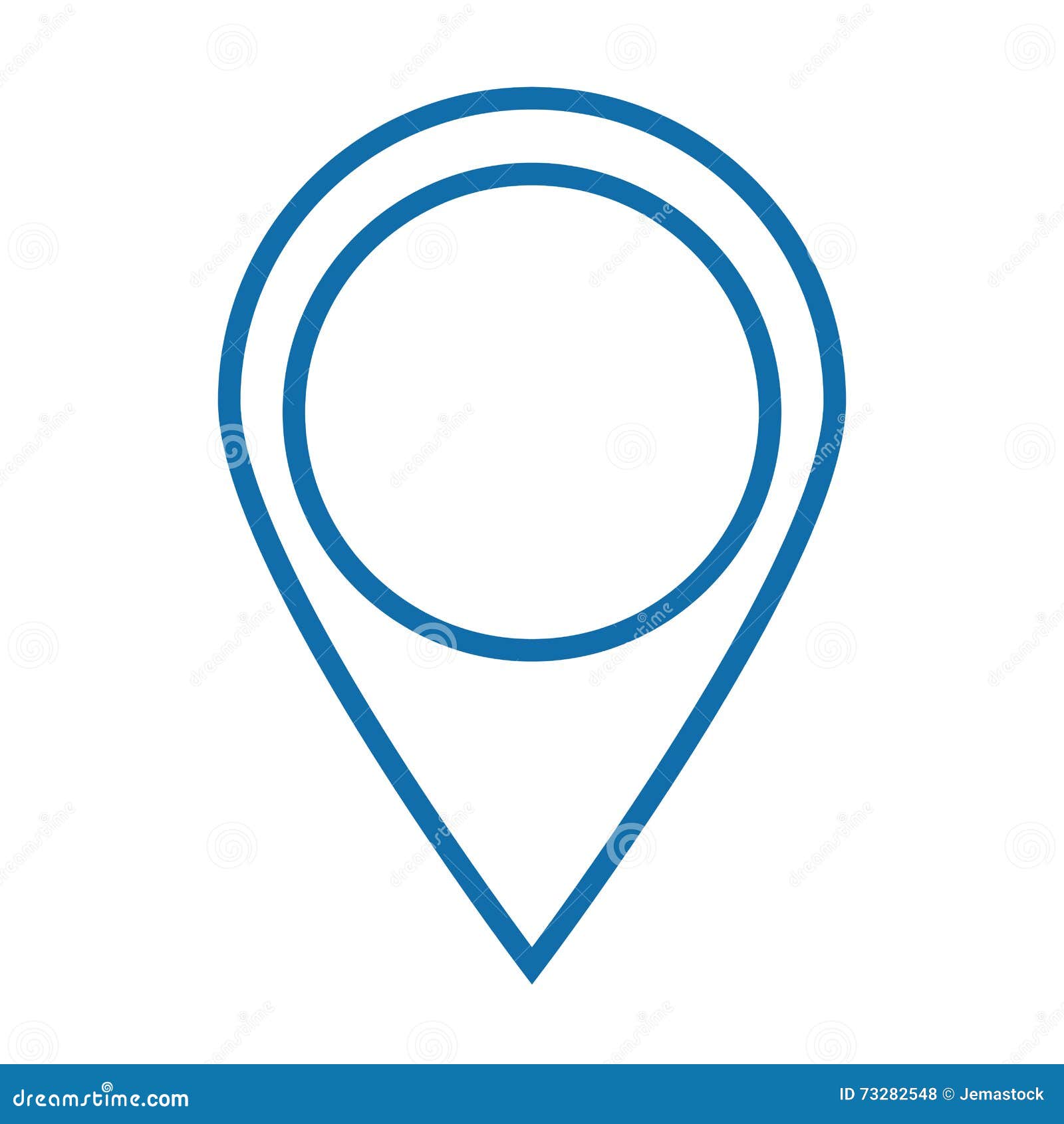 Simple gps pin stock illustration. Illustration of flat - 73282548