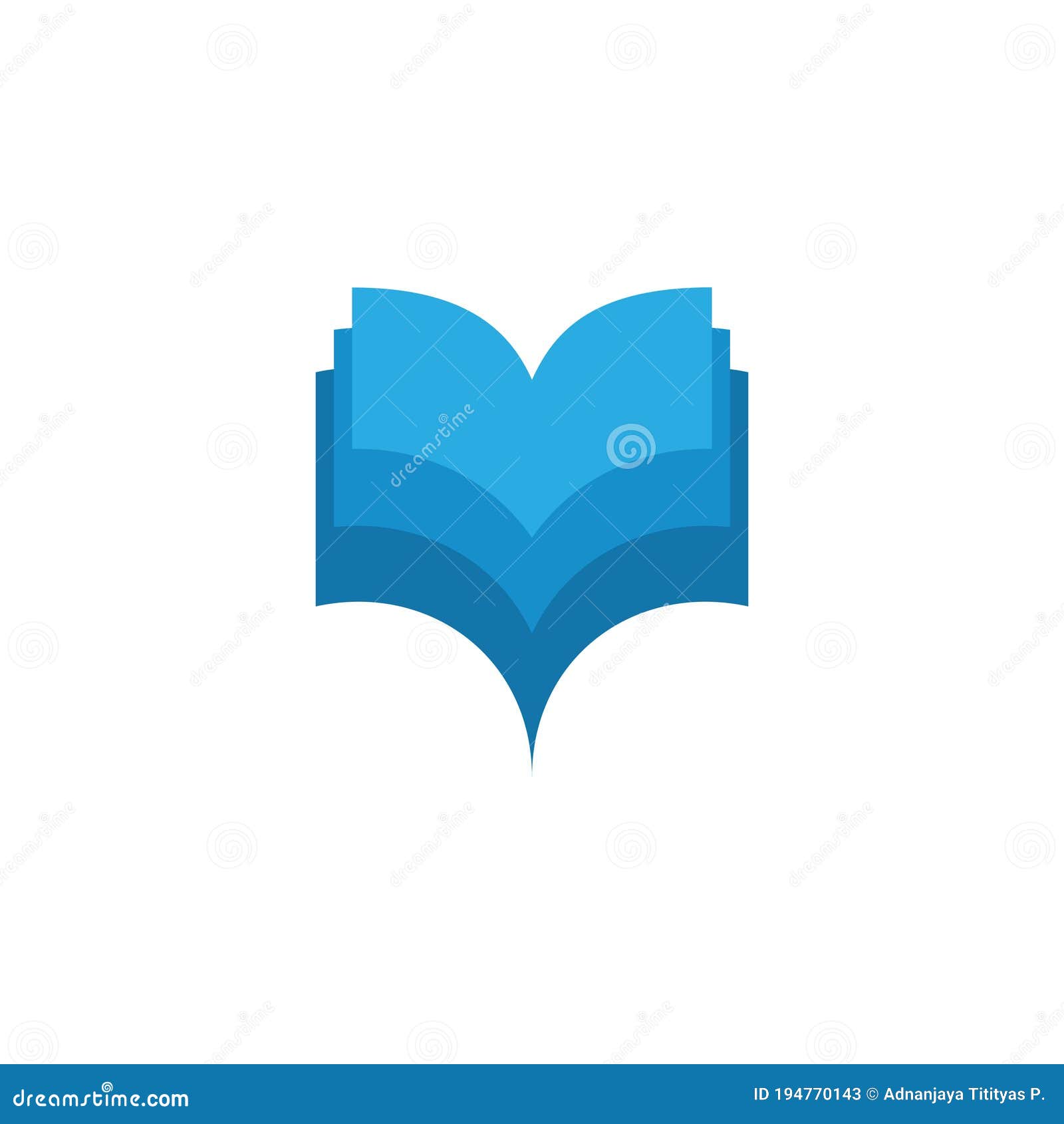 Simple Gradient Book Geometric Design Education Logo Vector Stock ...