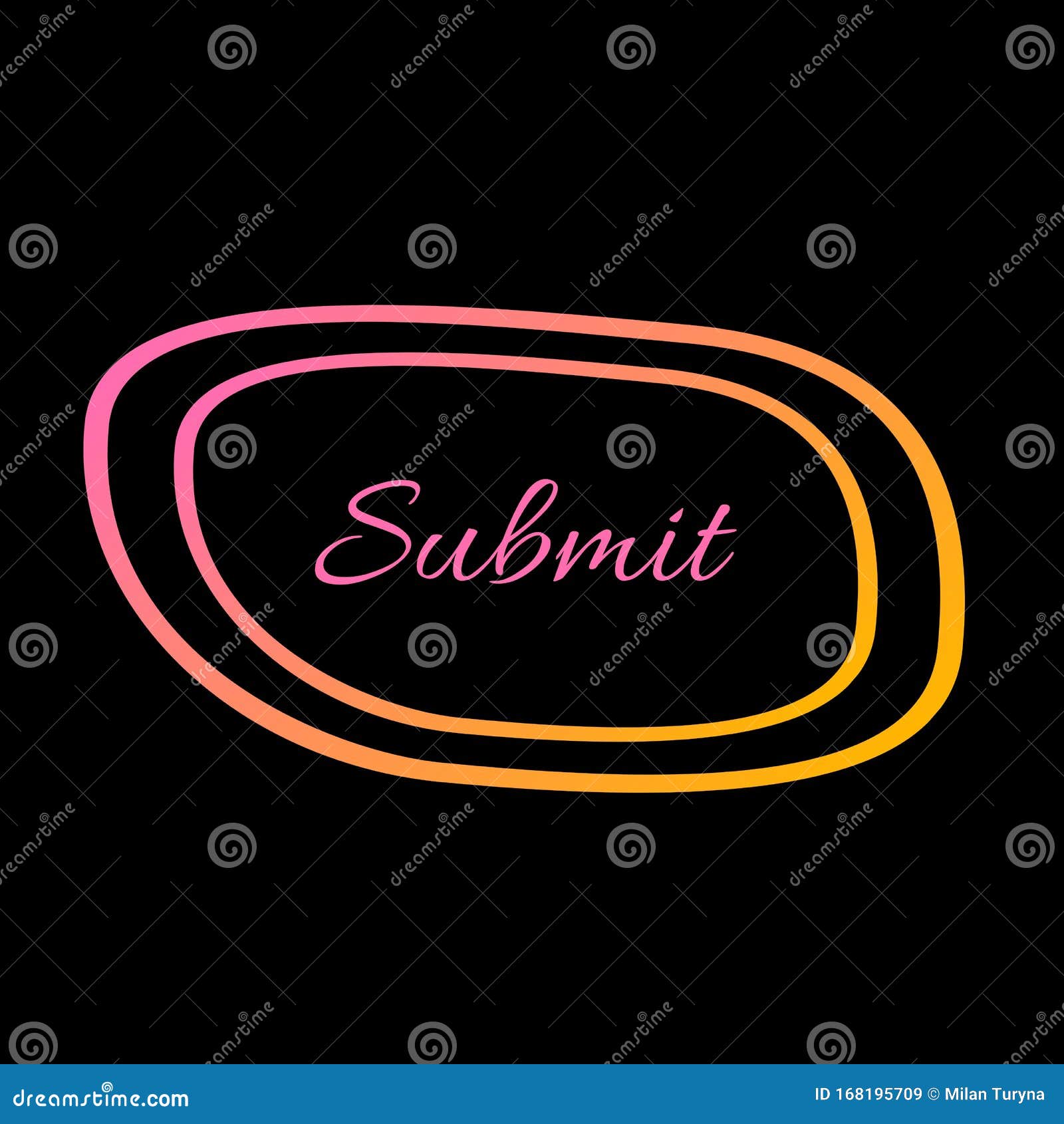 Simple Gradient Pink and Orange Submit Button for Website Stock ...