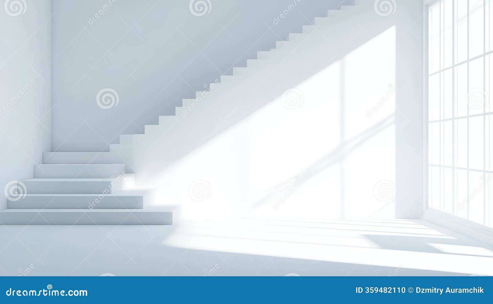 Simple Gradient Staircase in Contemporary Abstract Interior Design ...