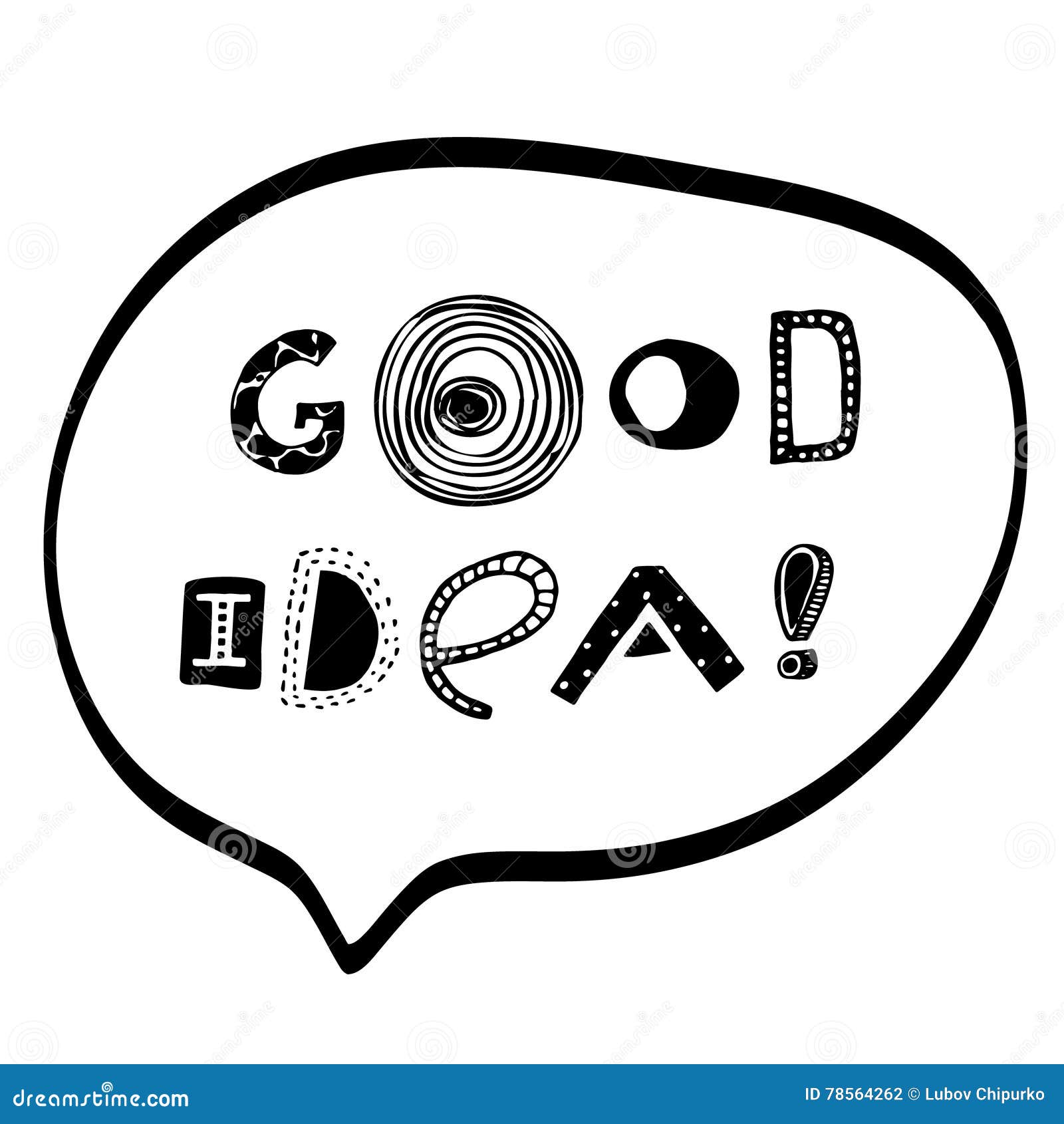 Simple Graphic Design for Good Idea Concept. Stock Vector ...