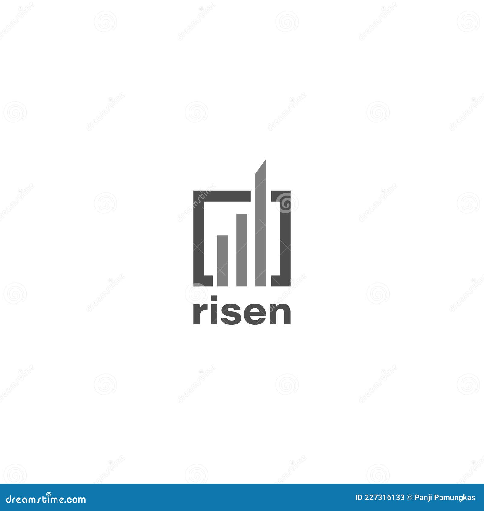 Simple Graphical Increase Logo Design Template Stock Illustration ...