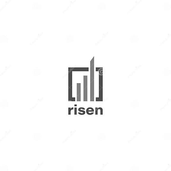 Simple Graphical Increase Logo Design Template Stock Illustration ...