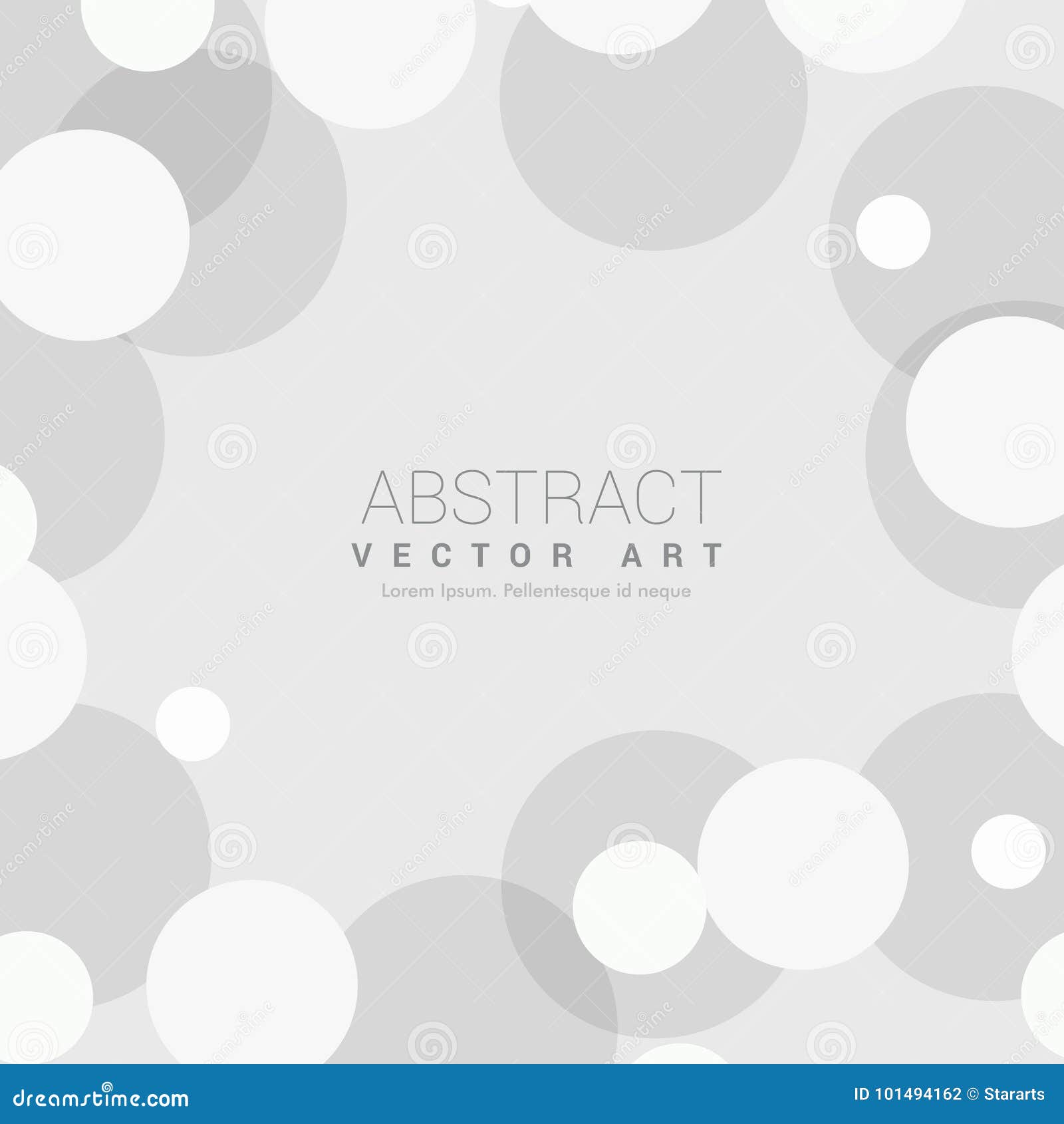 Simple Gray Background with Circles Stock Vector - Illustration of ...