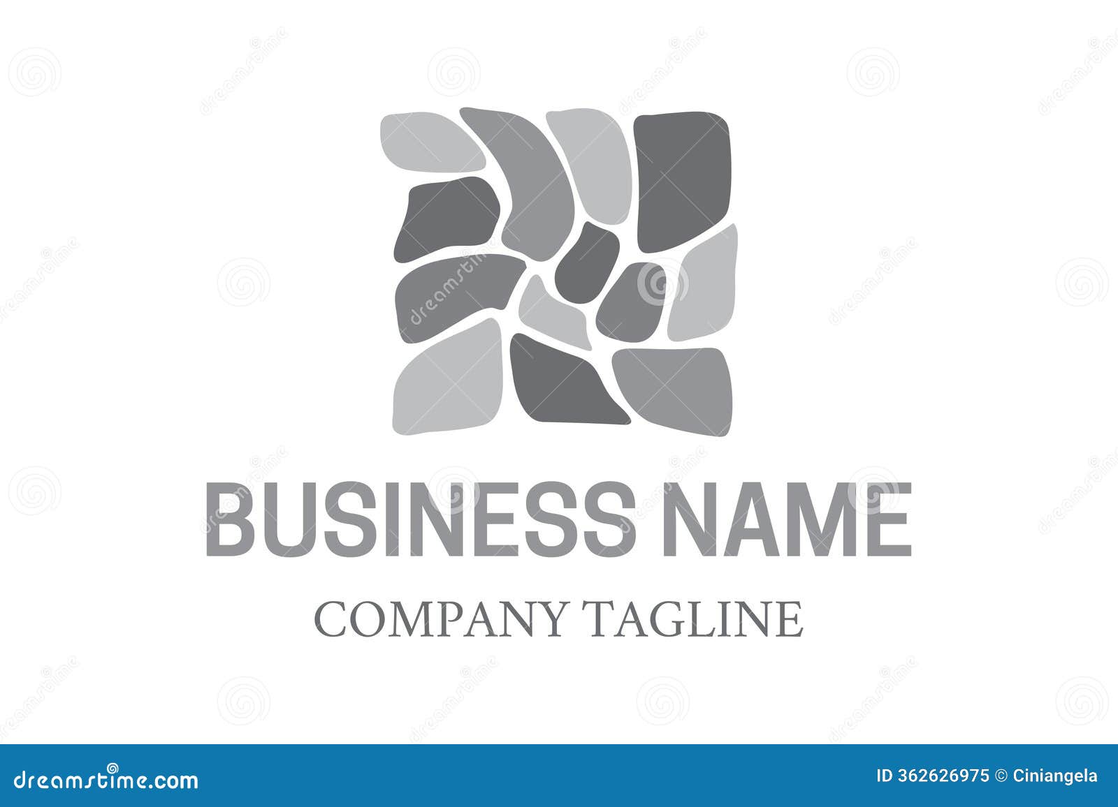 Simple Grayscale Minimalist Landscaping and Pavement Logo Stock ...