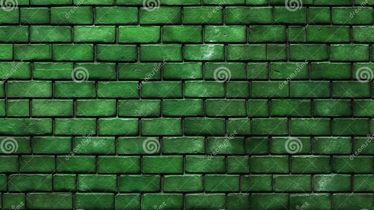 Background with a Minimalist Green Brick Texture Stock Illustration ...