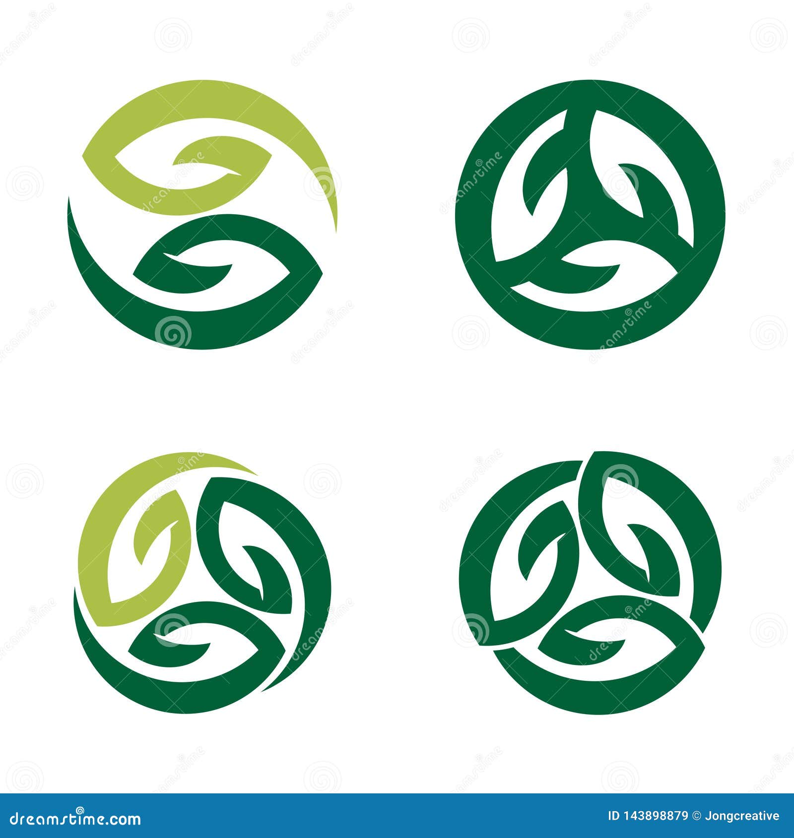 Simple Green Circle Ecology Sharing Recycling Symbol Icon Stock Vector ...