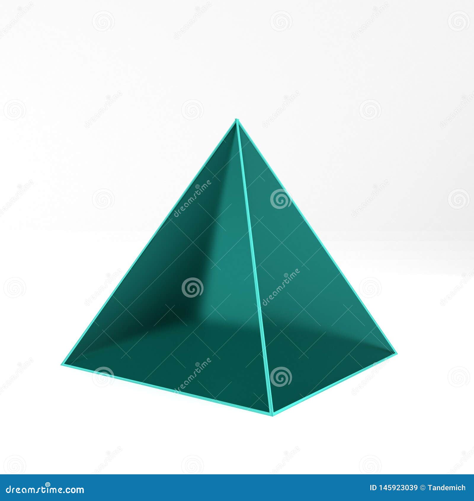 Simple Geometric Objects, 3d Render, 3d Illustration Stock Illustration ...