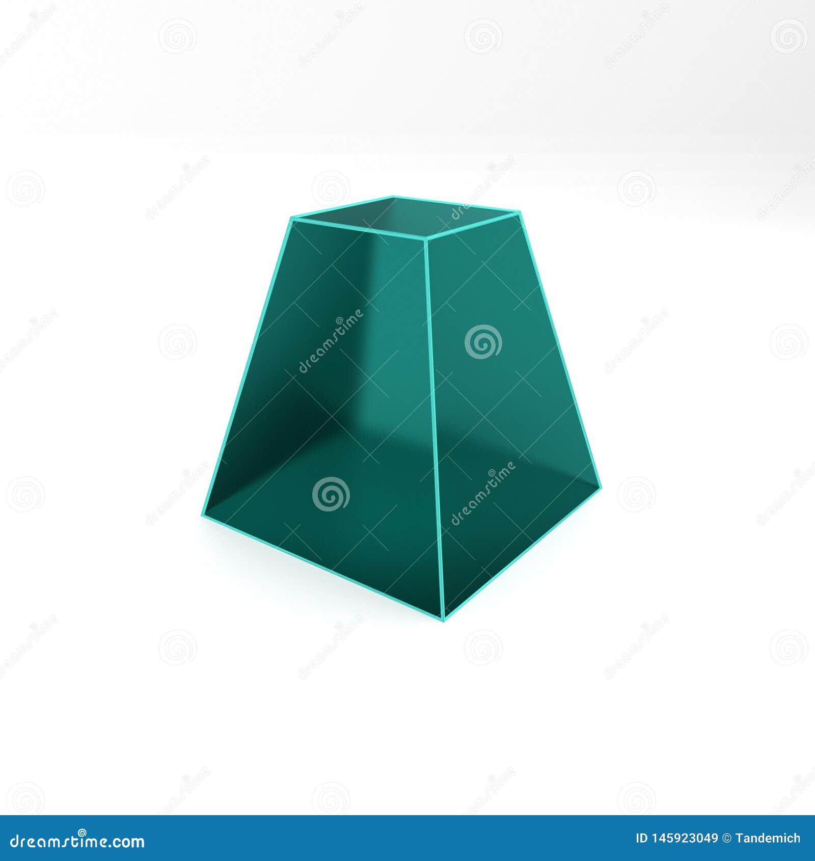 Simple Geometric Objects, 3d Render, 3d Illustration Stock Illustration ...