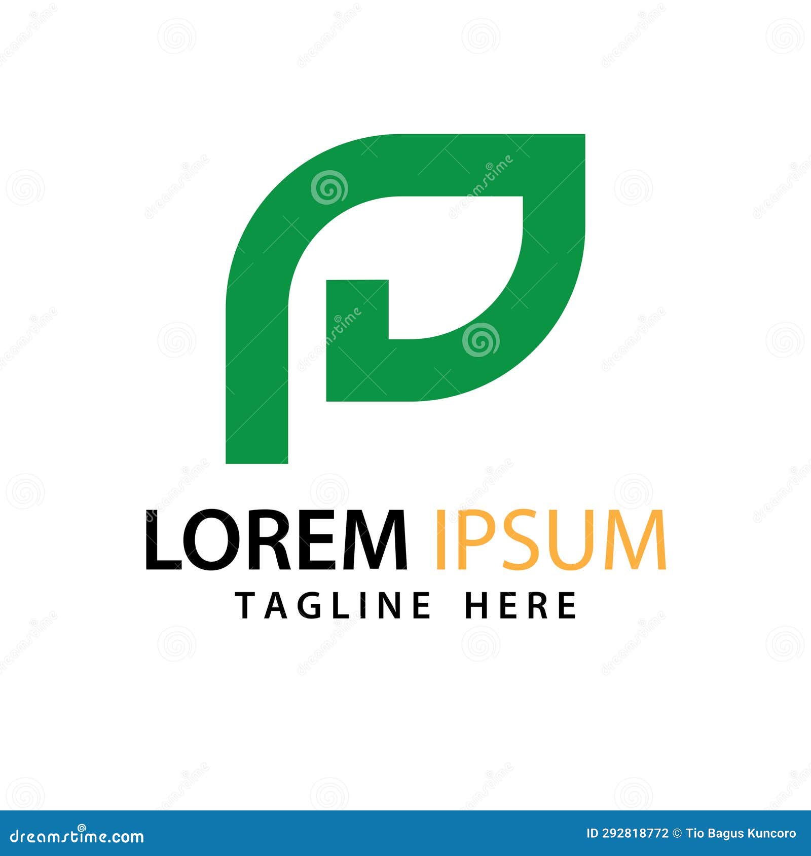 Simple Green Leaf Logo Vector Design Stock Vector - Illustration of ...