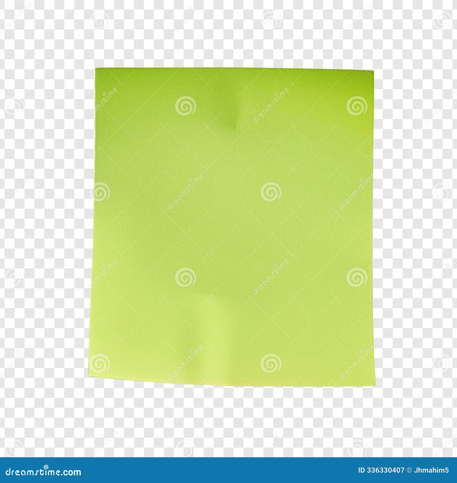 A Simple Green Postit Note stock illustration. Illustration of memo ...
