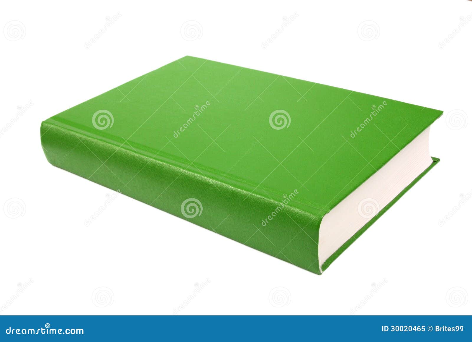 Thick Green Book Isolated on White Background Stock Image - Image of ...