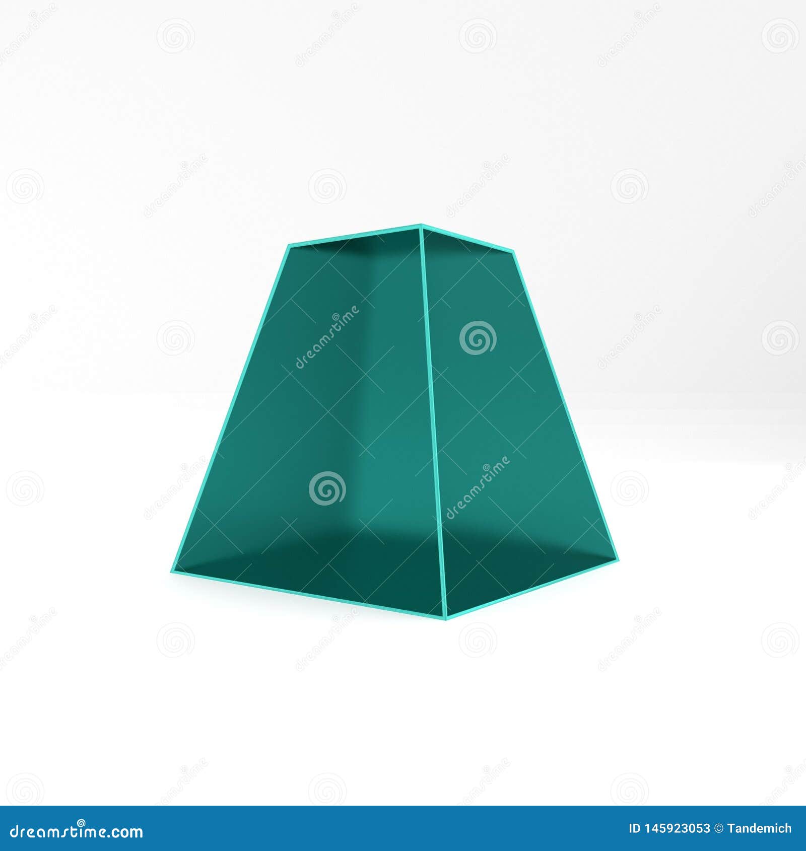 Simple Geometric Objects, 3d Render, 3d Illustration Stock Illustration ...