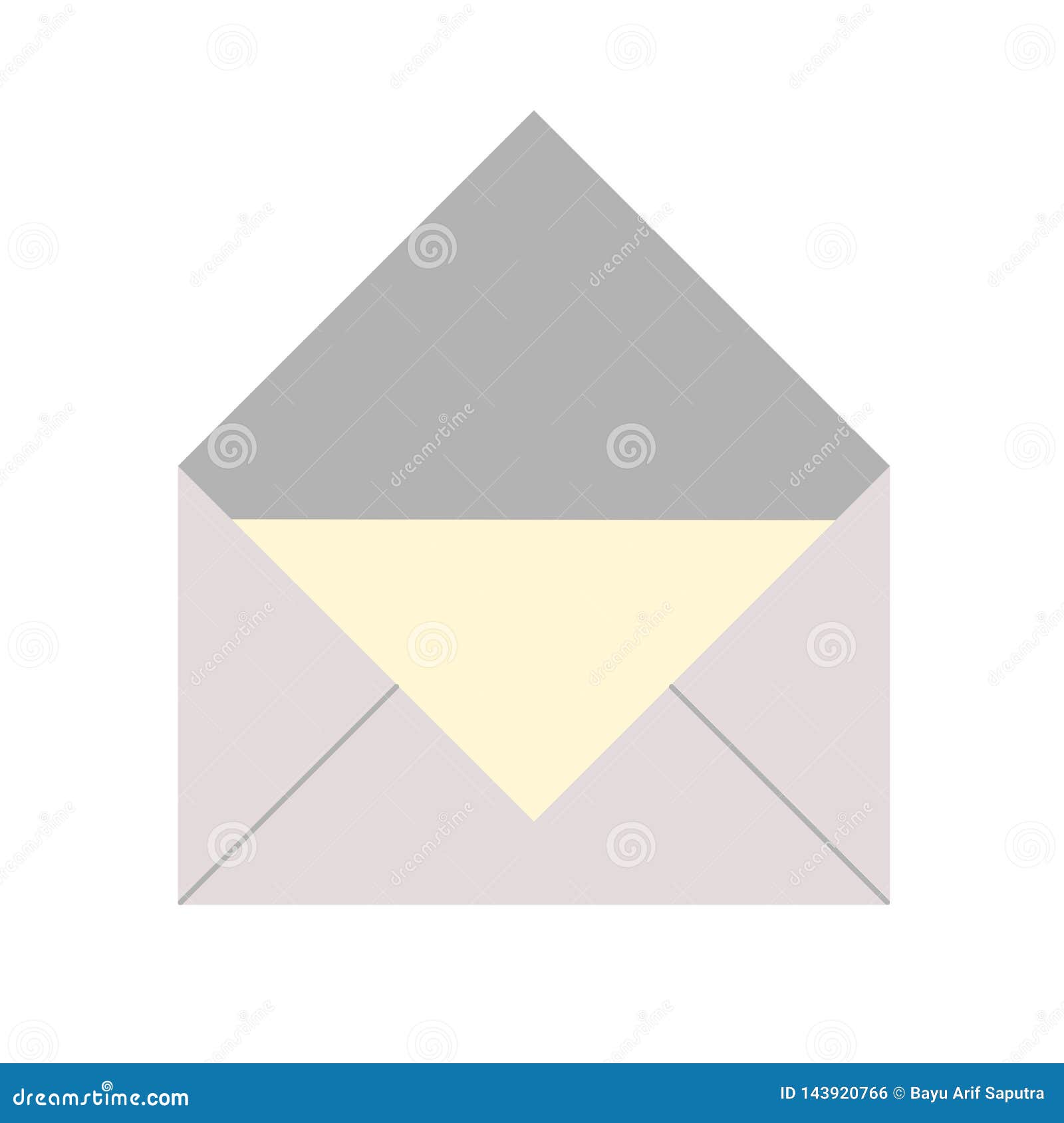 Simple grey envelope icon stock illustration. Illustration of email ...