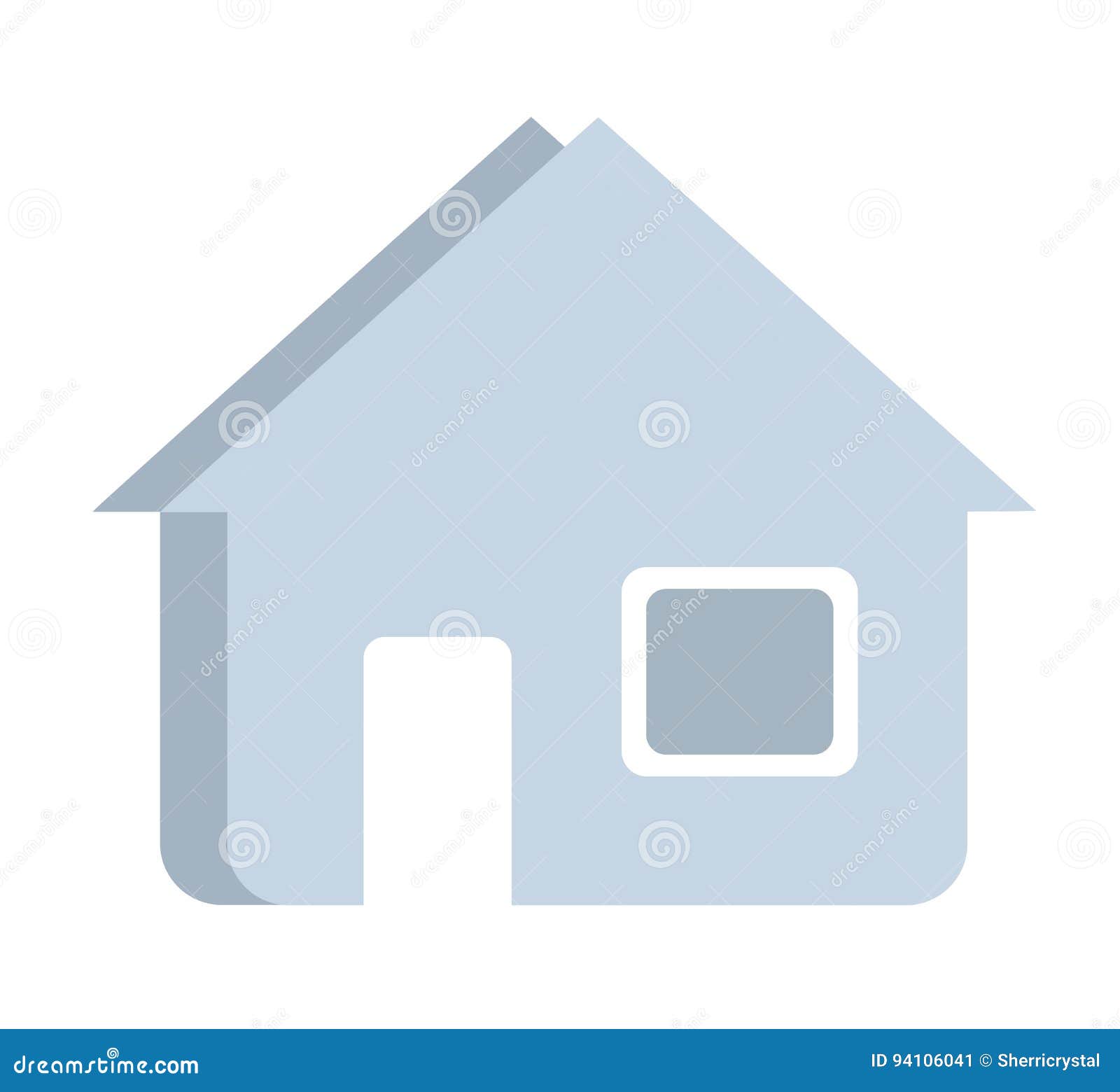 Simple Grey House or Home Icon Stock Illustration - Illustration of ...