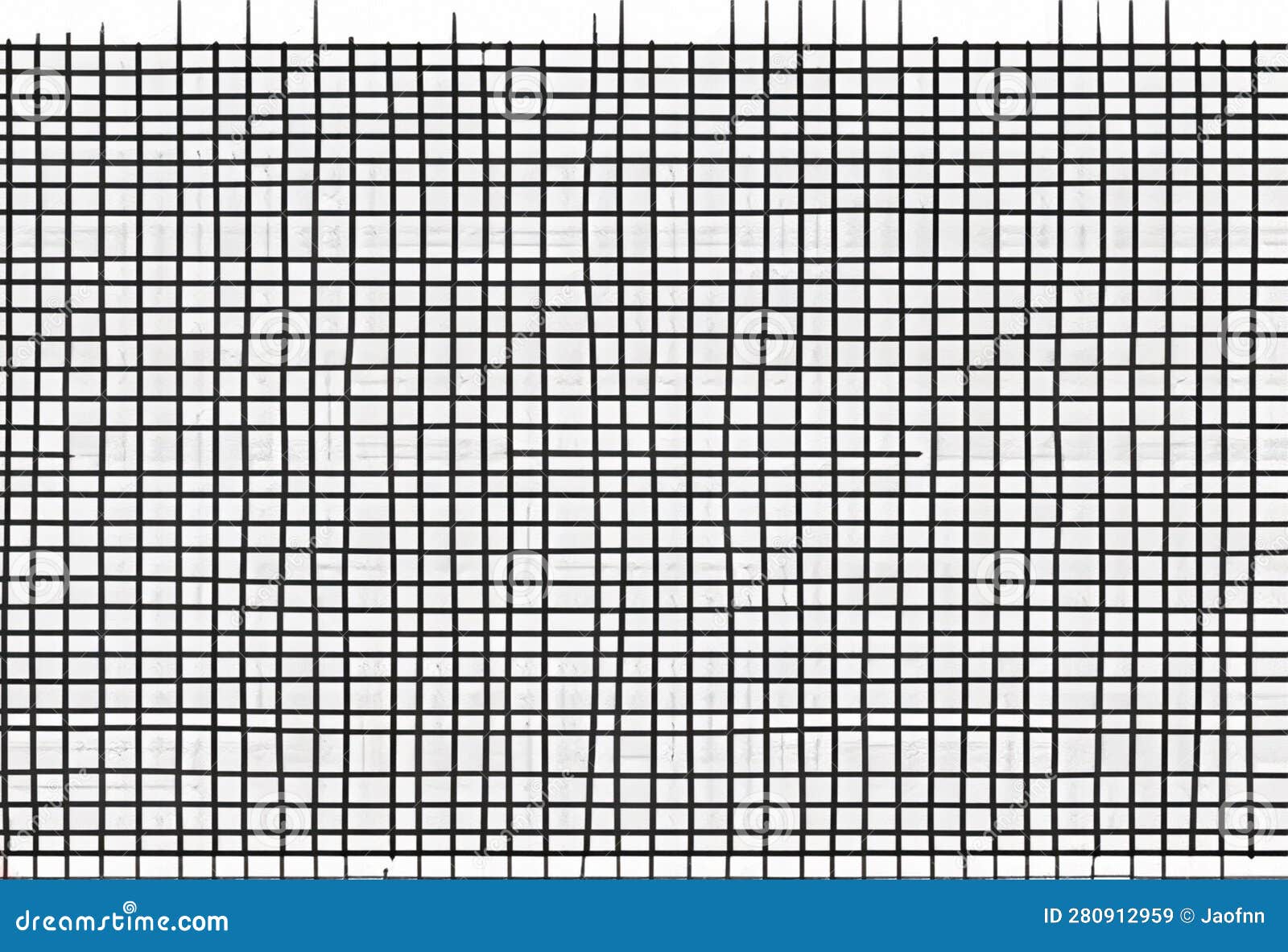 Simple Grid with Stripes. Square Doodle on White Background Stock ...