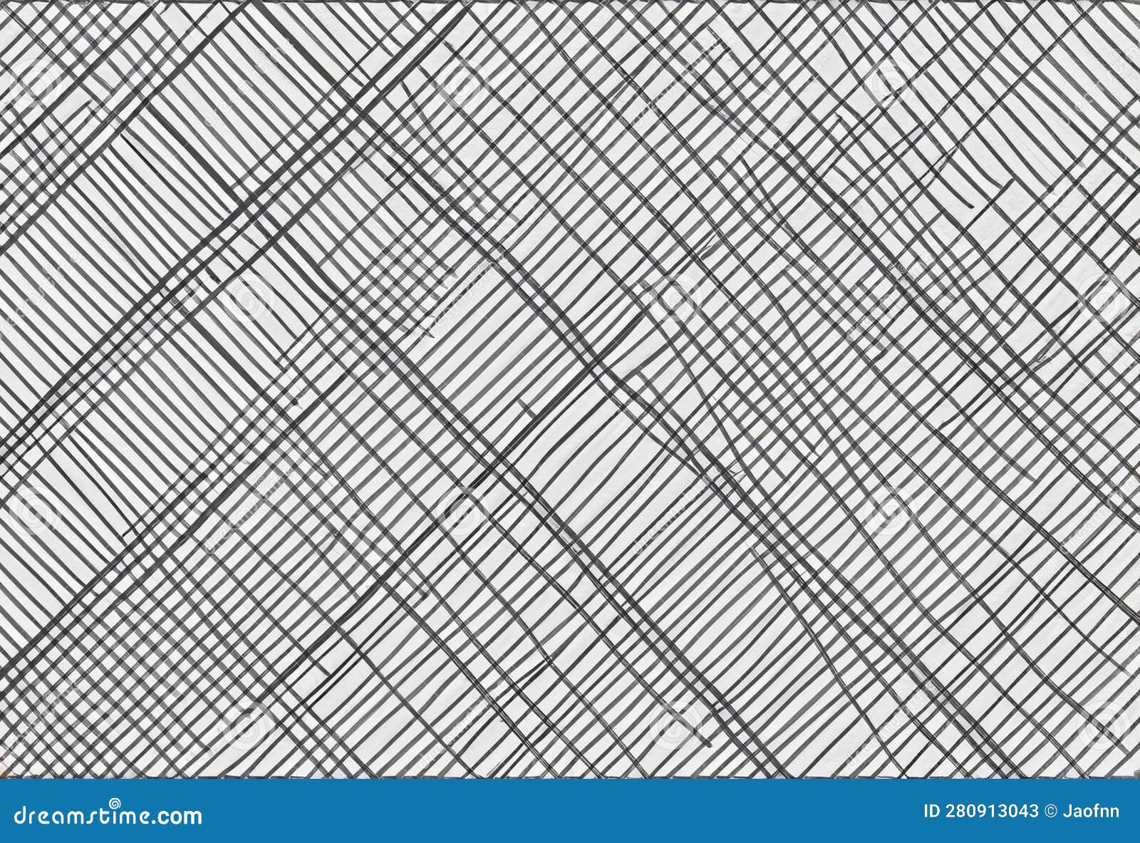 Simple Grid with Stripes. Square Doodle on White Background Stock ...