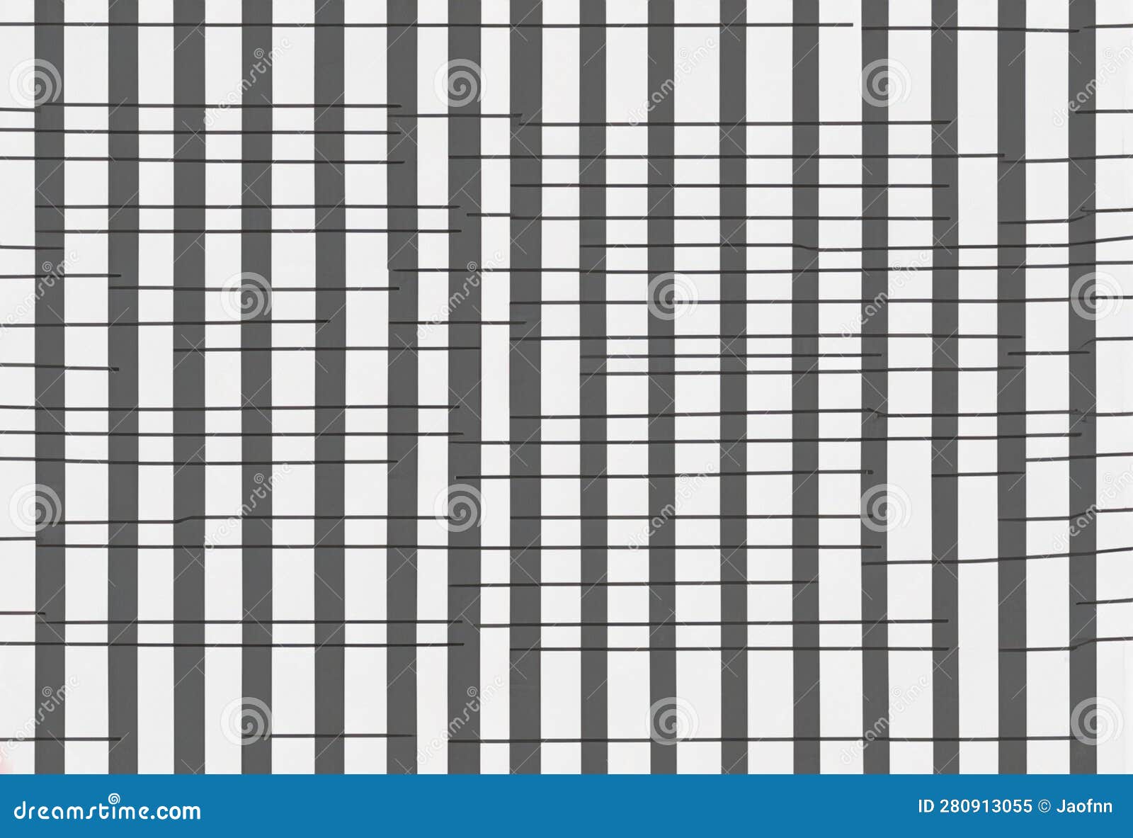 Simple Grid with Stripes. Square Doodle on White Background Stock ...