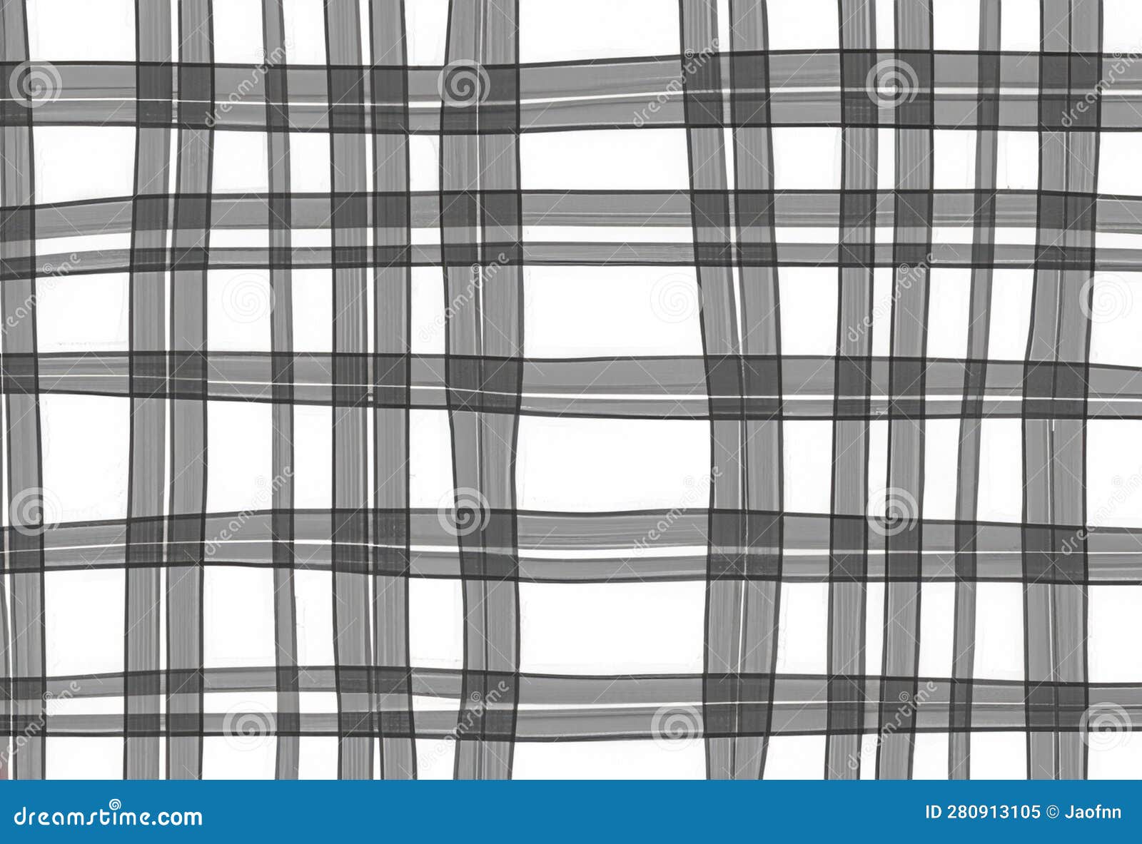 Simple Grid with Stripes. Square Doodle on White Background Stock ...