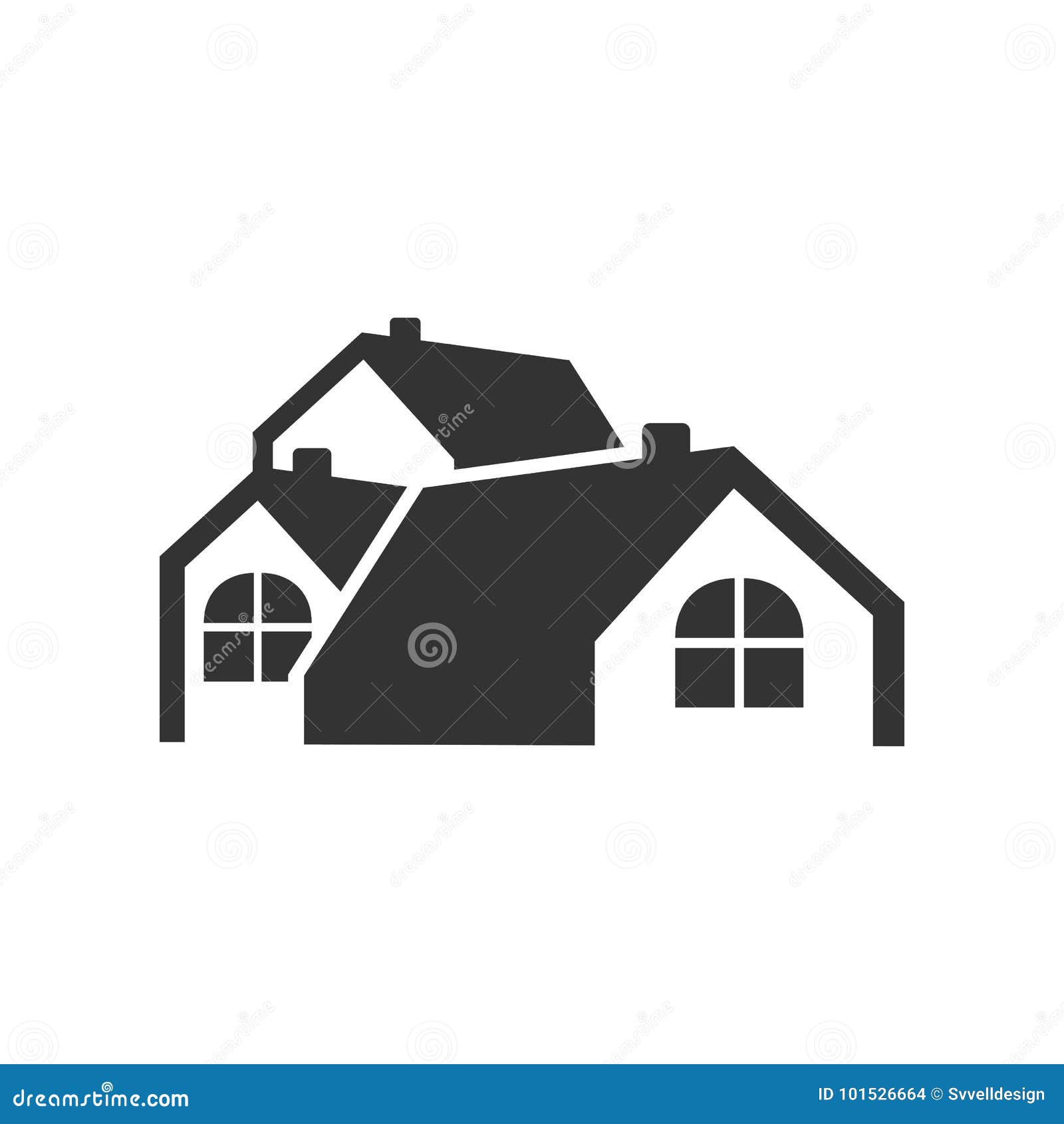 Simple Group House Logo stock vector. Illustration of building - 101526664