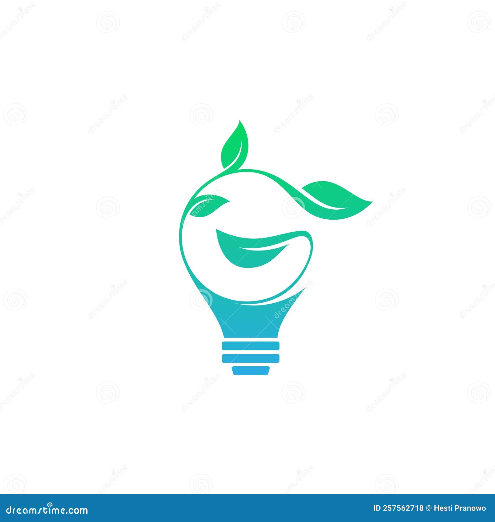 Simple Growth Bulb Nature G Logo Template Design Stock Vector ...