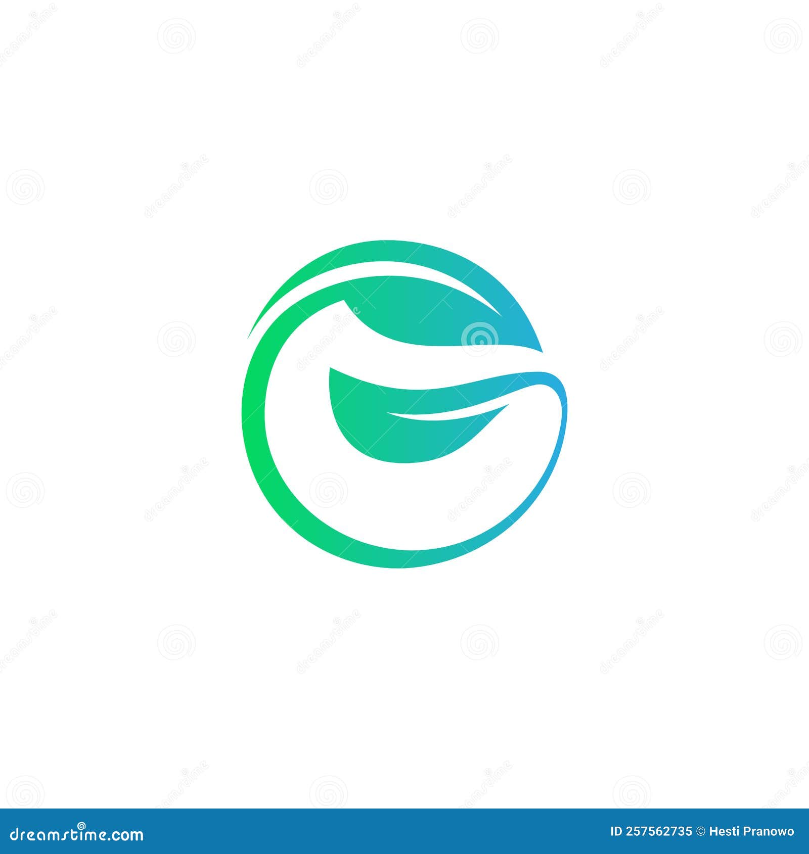 Simple Growth Nature G Logo Template Design Stock Vector - Illustration ...