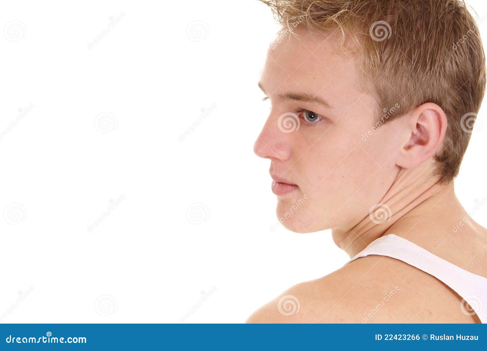Simple guy portrait stock photo. Image of caucasian, thinking - 22423266