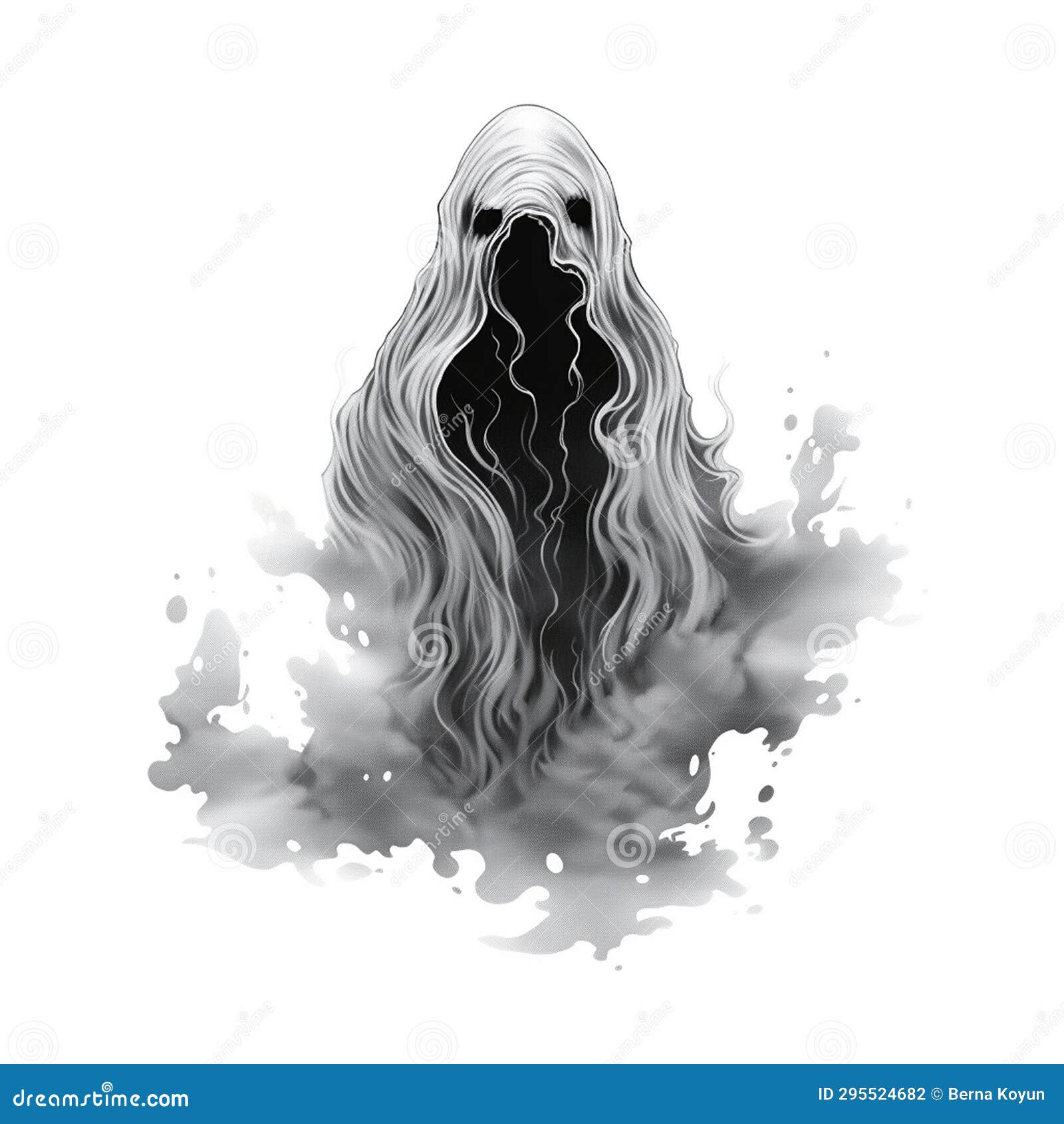 Simple Halloween Ghost Vector Art Stock Illustration - Illustration of ...