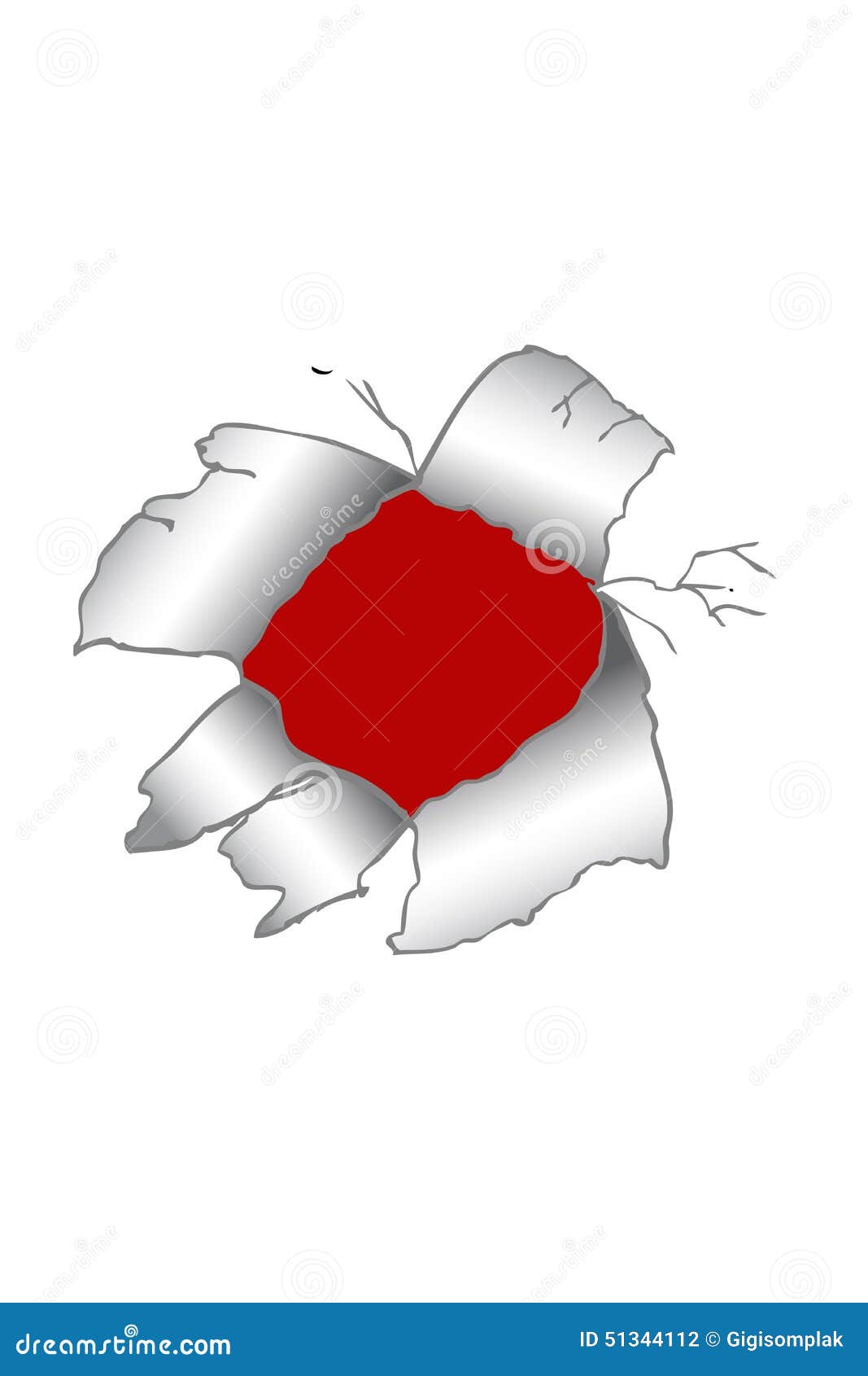 Simple Hand Draw Sketch of Torn Paper Stock Vector - Illustration of ...